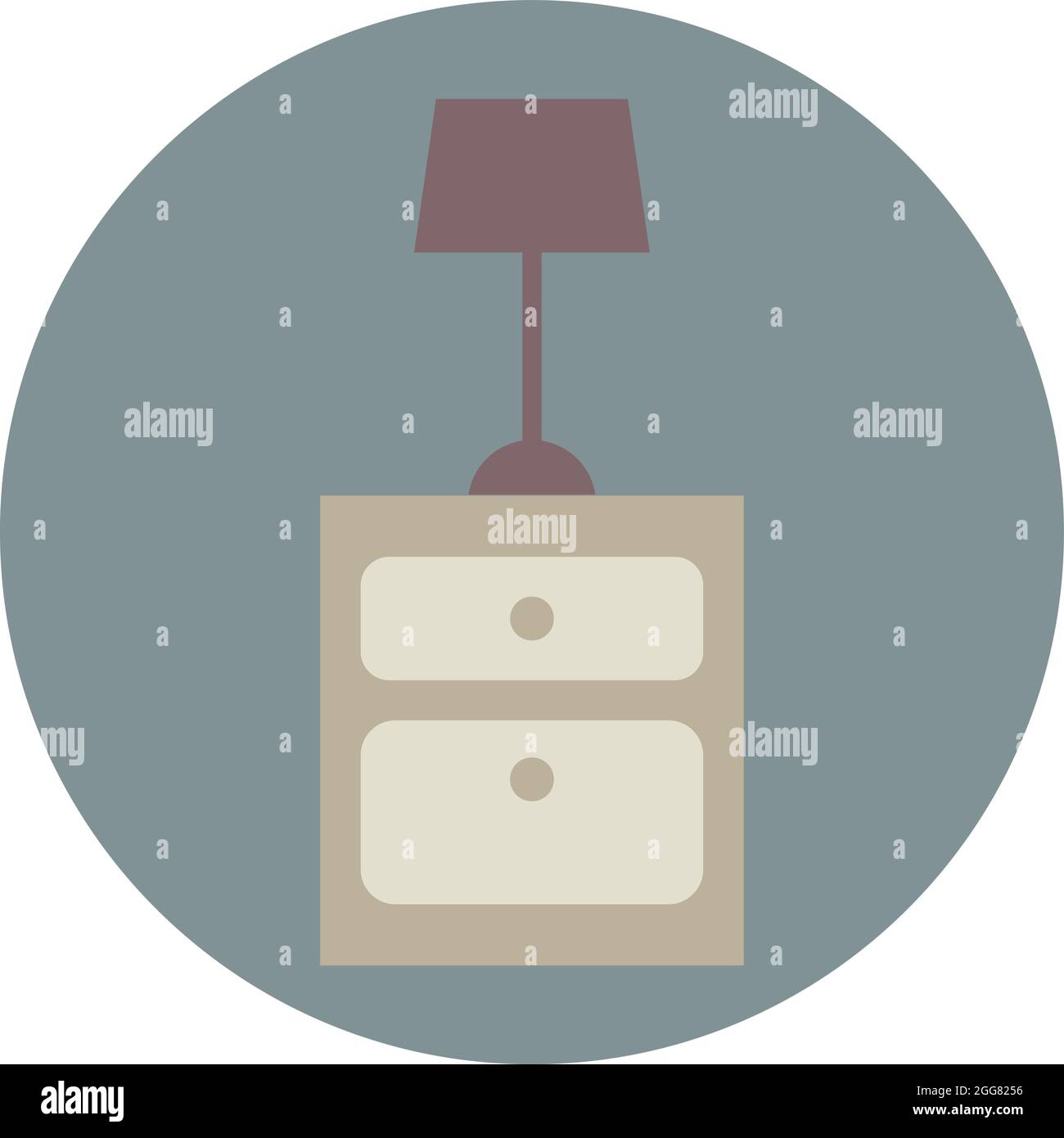 Bedside lamp icon hi-res stock photography and images - Alamy