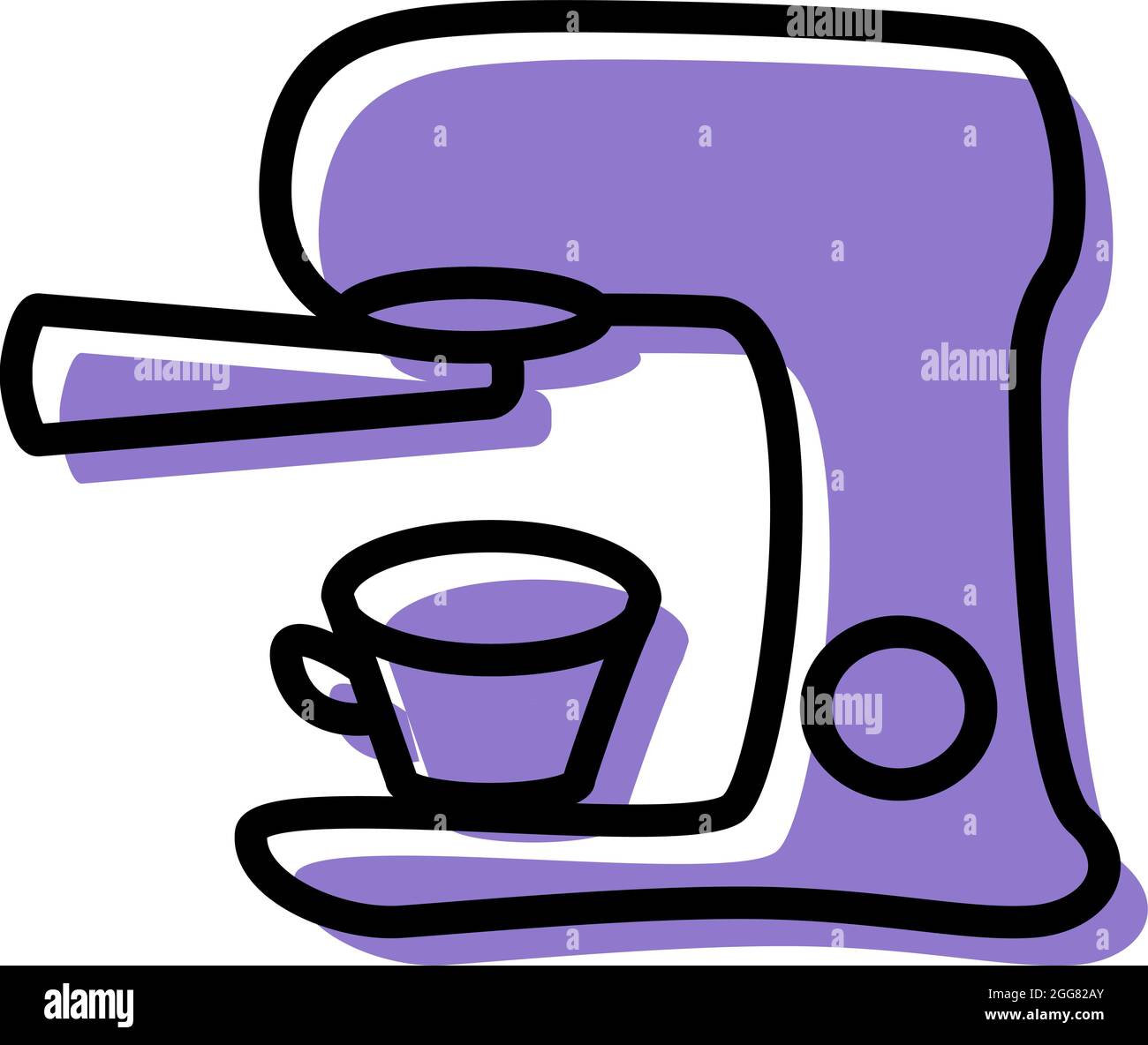 Machine a cafe Stock Vector Images - Alamy