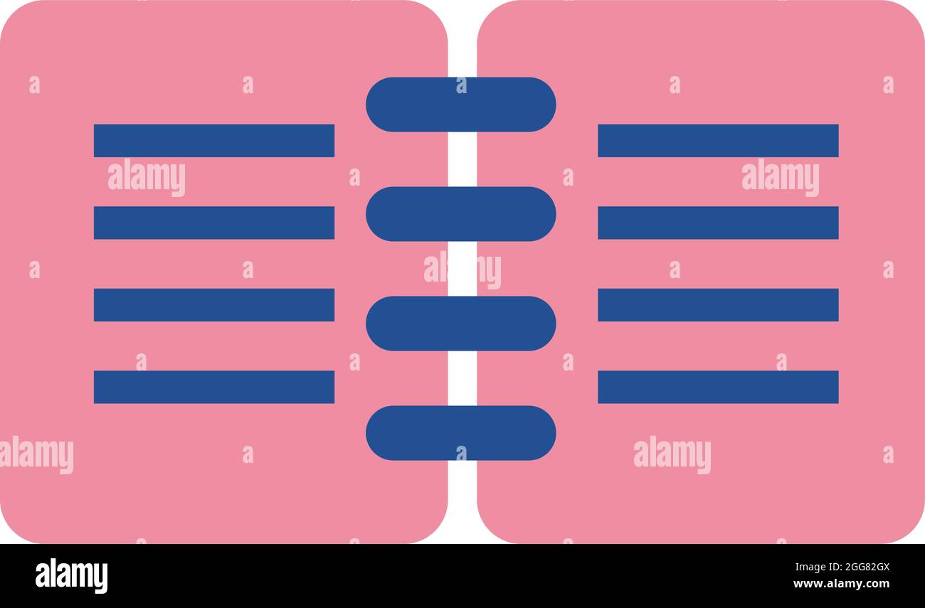 Pink notes, illustration, on a white background Stock Vector Image ...