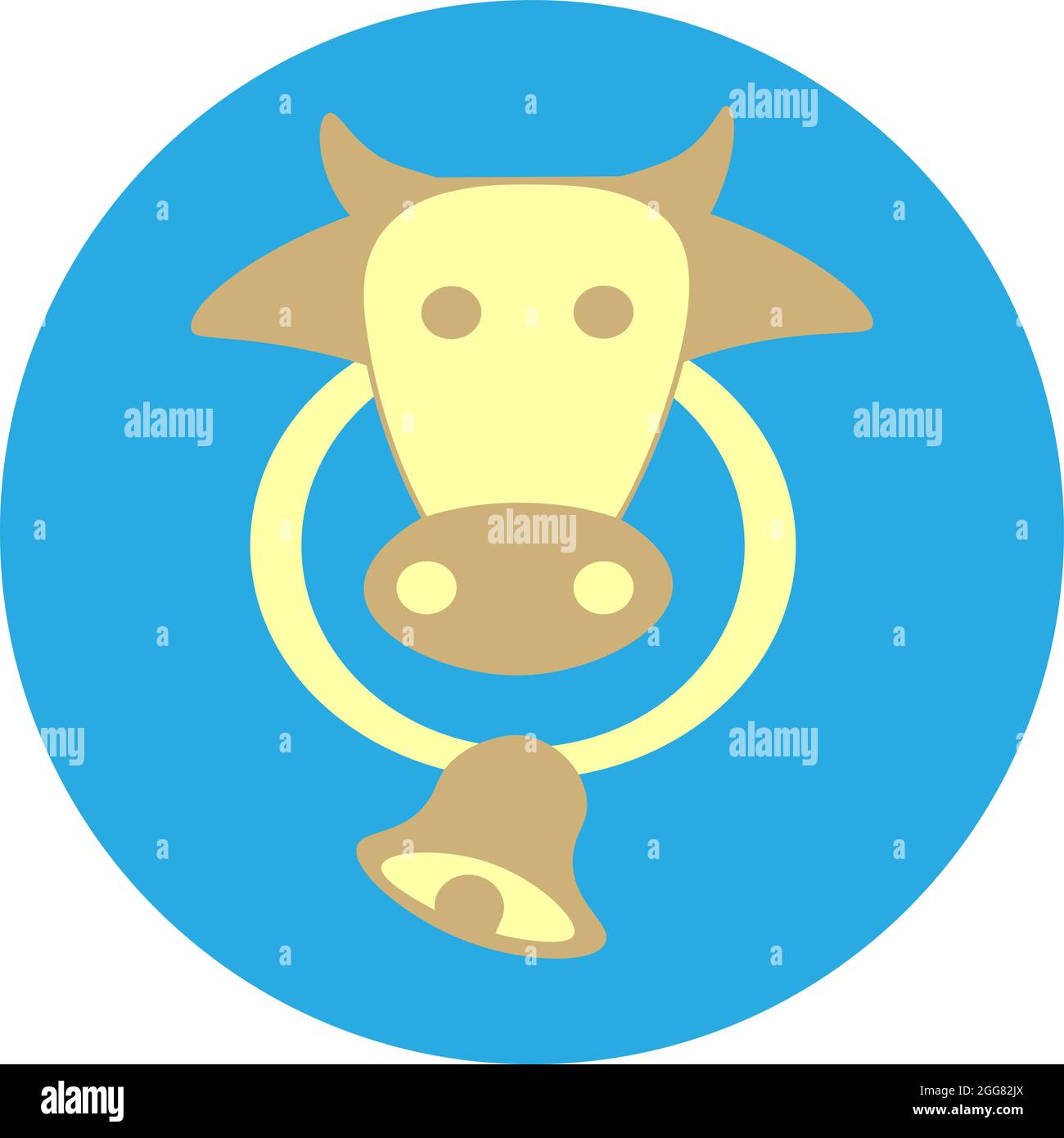 Cow call, illustration, on a white background Stock Vector Image & Art ...