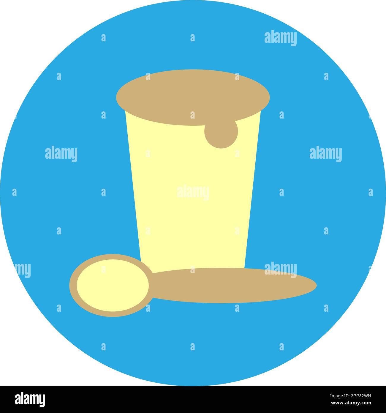 Yogurt icon hi-res stock photography and images - Alamy