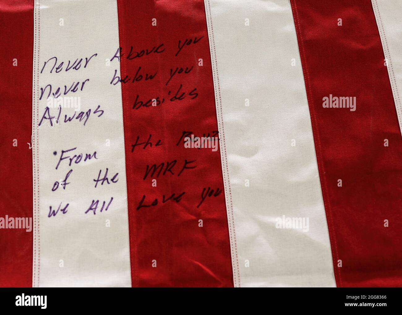 United States Marines honor their fallen during a Ramp Ceremony at ...