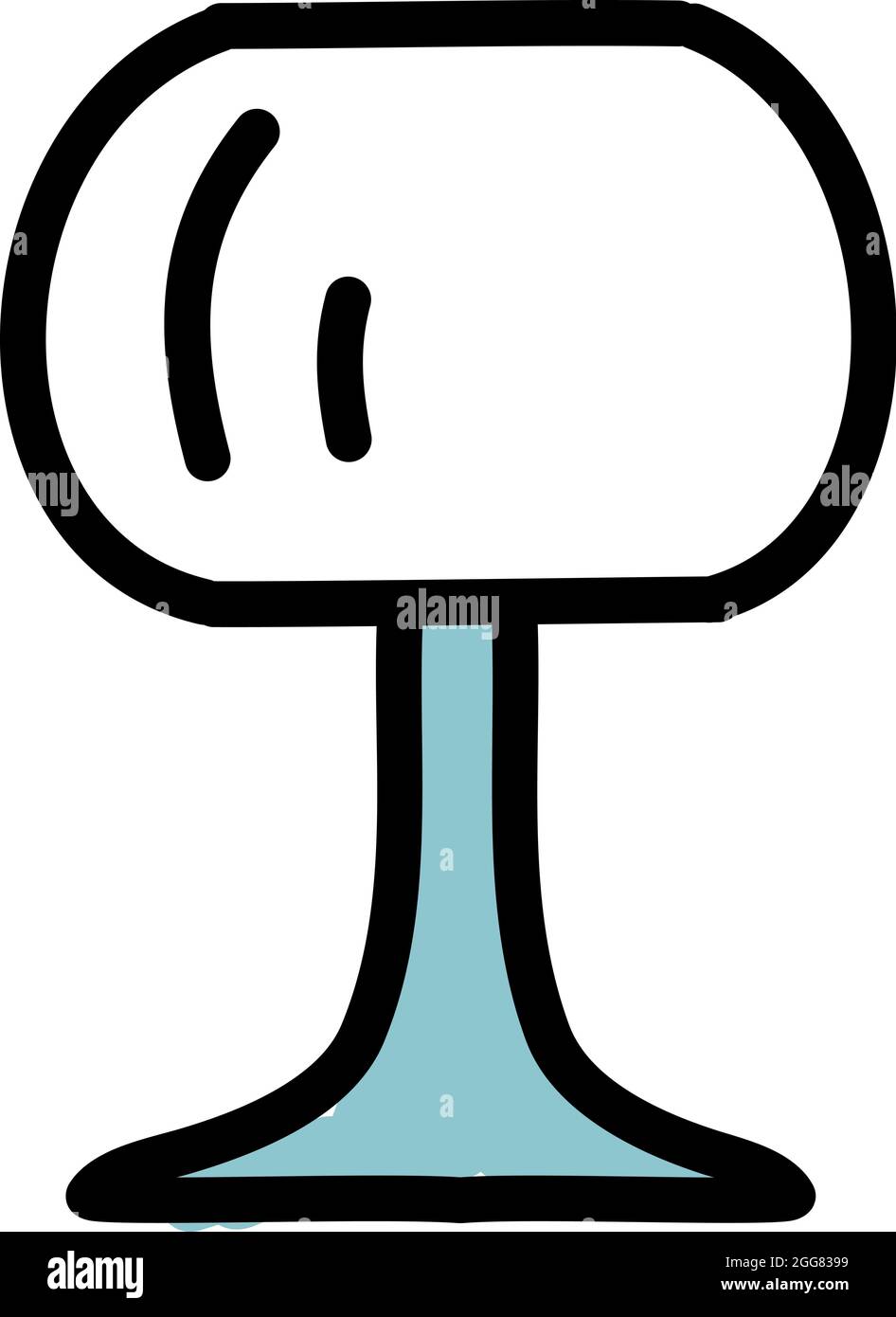 Round lamp, illustration, on a white background Stock Vector Image ...