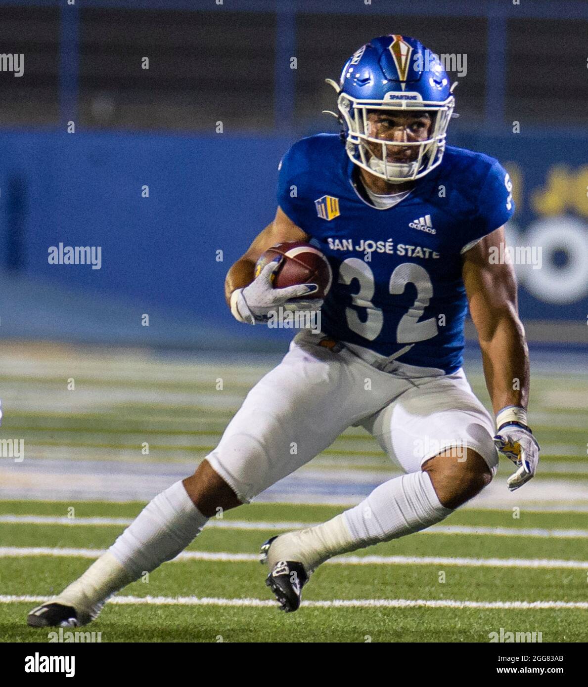 August 28 2021 San Jose, CA USA San Jose State running back Kairee ...