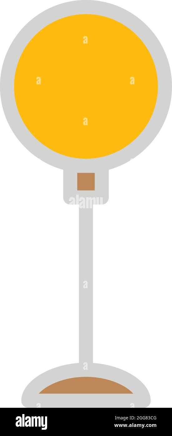 White floor lamp lampshade Stock Vector Images - Alamy