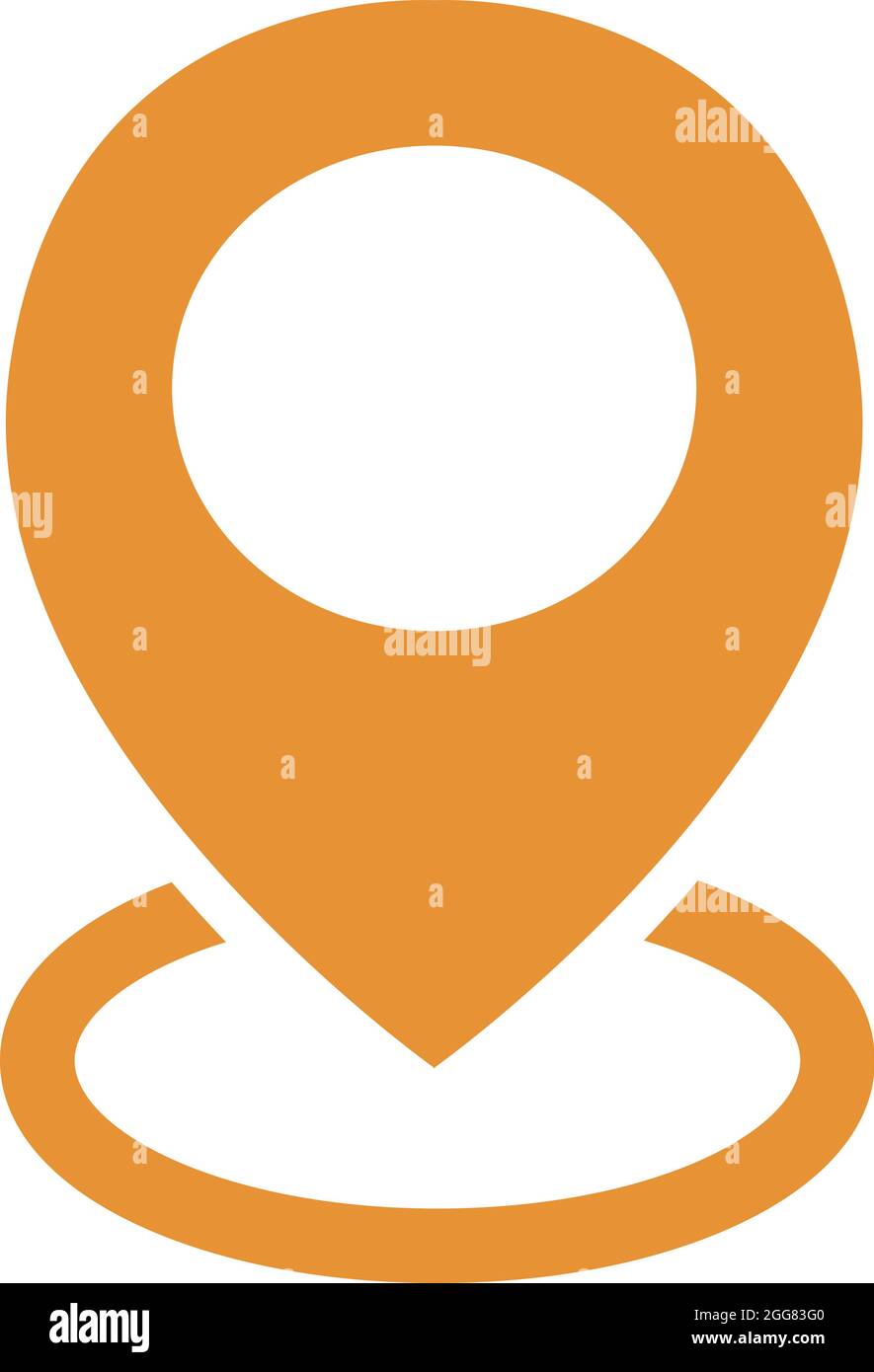 Icon navigator pin location Cut Out Stock Images & Pictures - Alamy