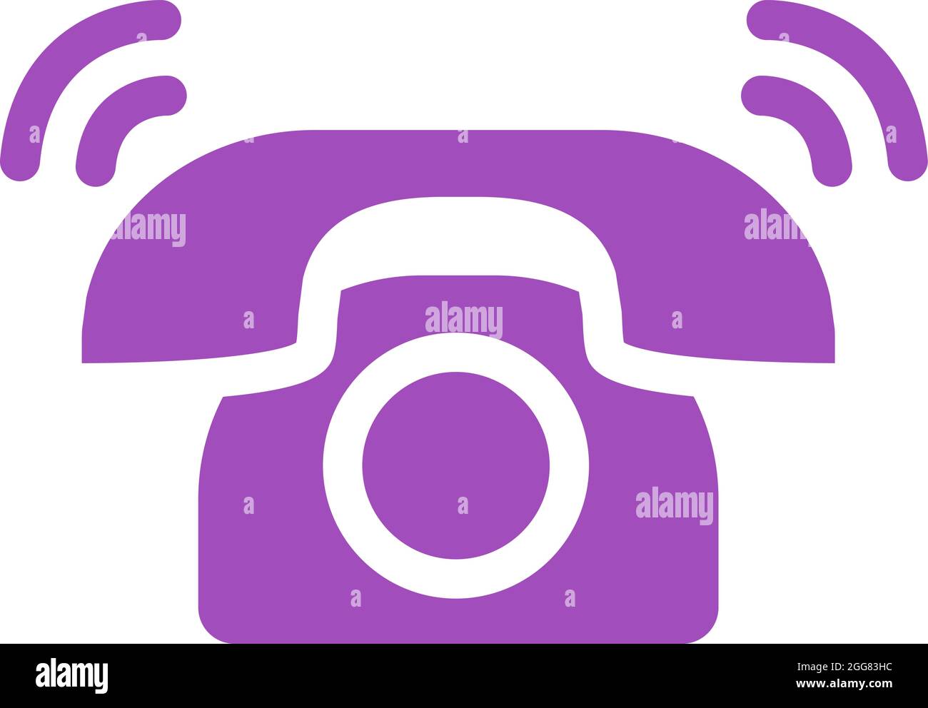Phone ringing illustration Stock Vector Images - Alamy