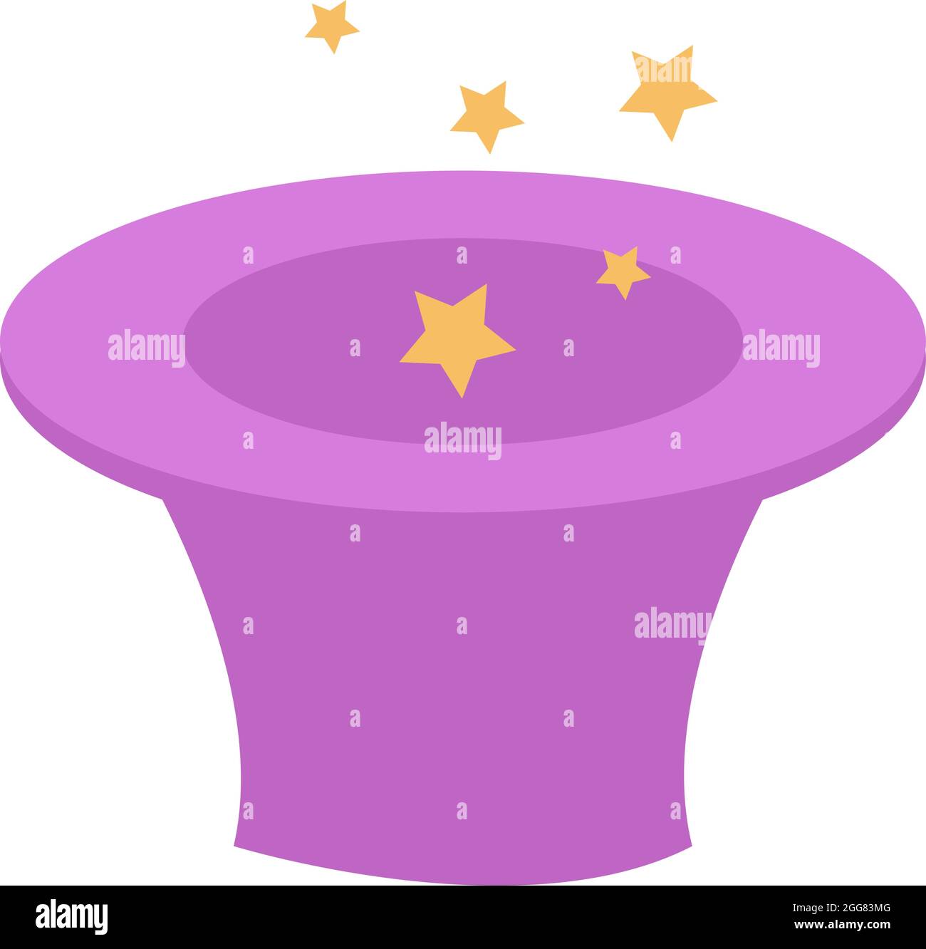 Magic hat, illustration, on a white background Stock Vector Image & Art ...