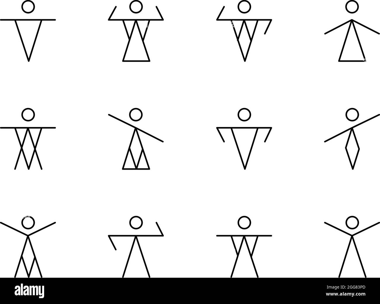 Pictogram person, illustration, on a white background Stock Vector ...