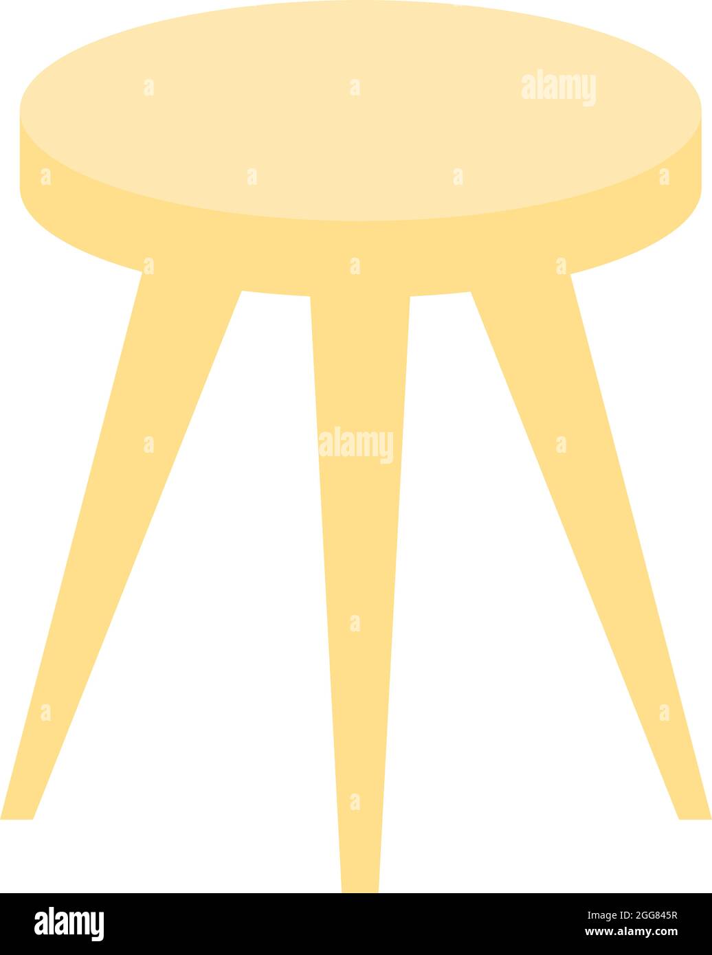 Plastic table icon flat Cut Out Stock Images & Pictures - Alamy