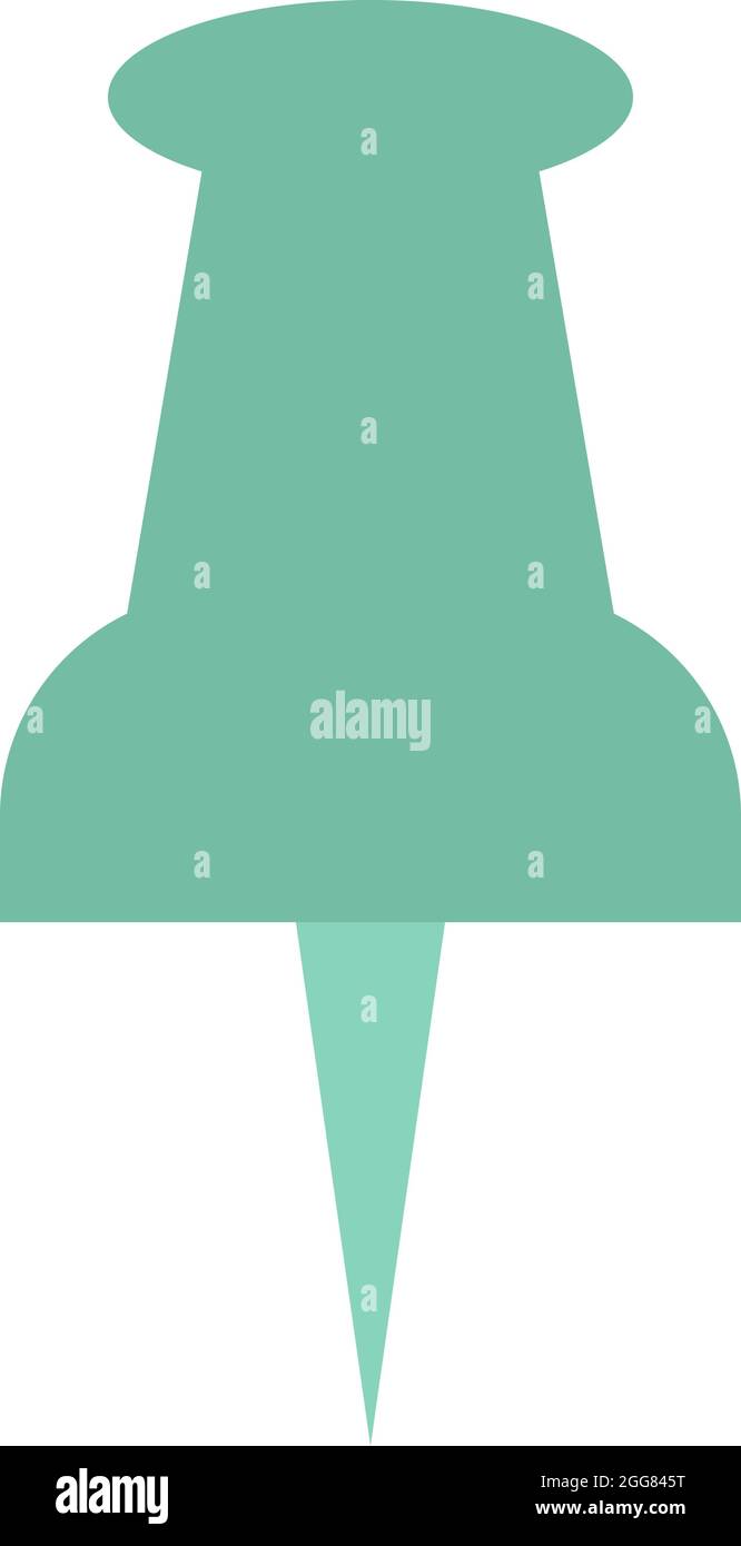 Office pin, illustration, on a white background Stock Vector Image ...