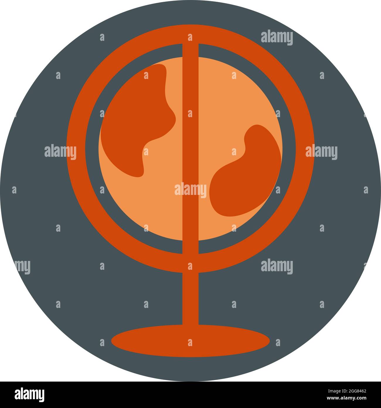 Red globe world Stock Vector Images - Alamy