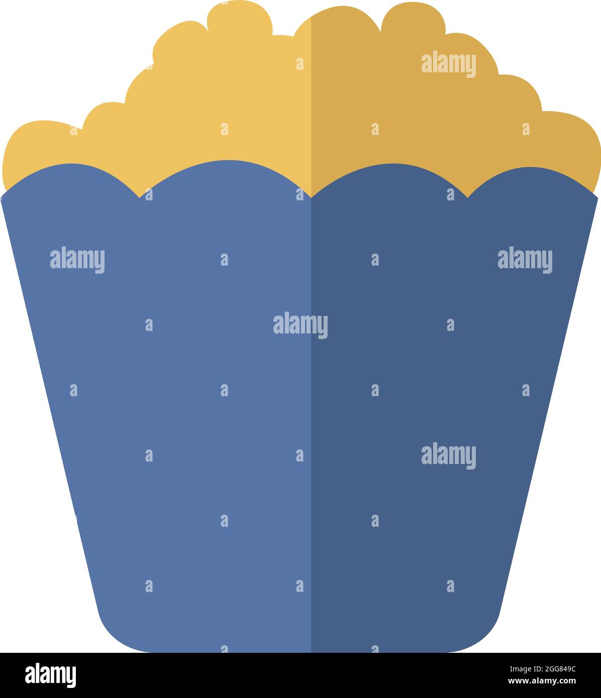 Movie set popcorn, illustration, on a white background Stock Vector ...