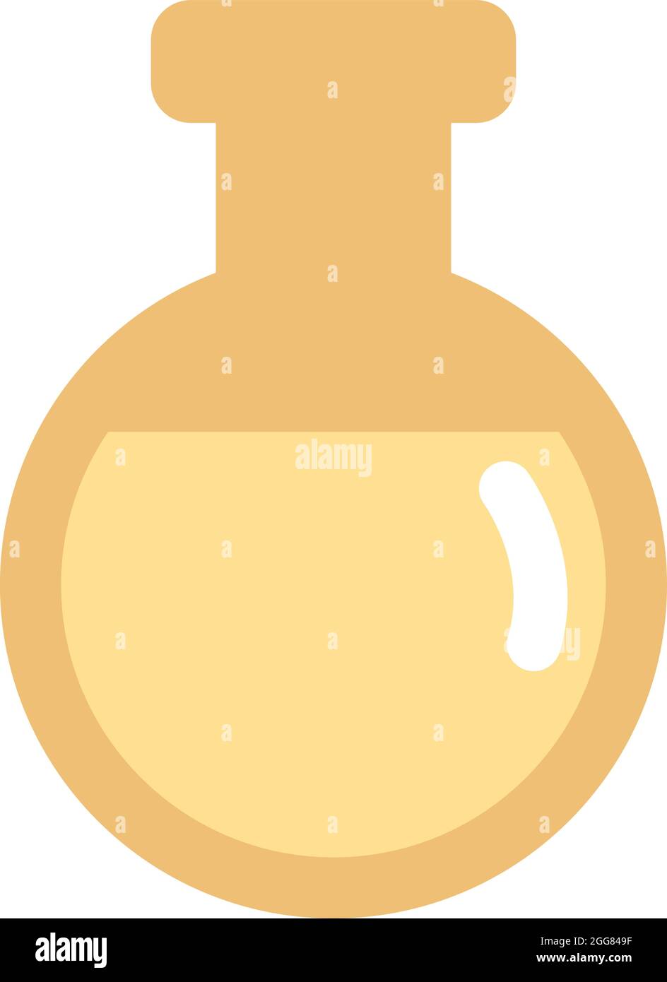 Round chemical bottle Cut Out Stock Images & Pictures - Alamy