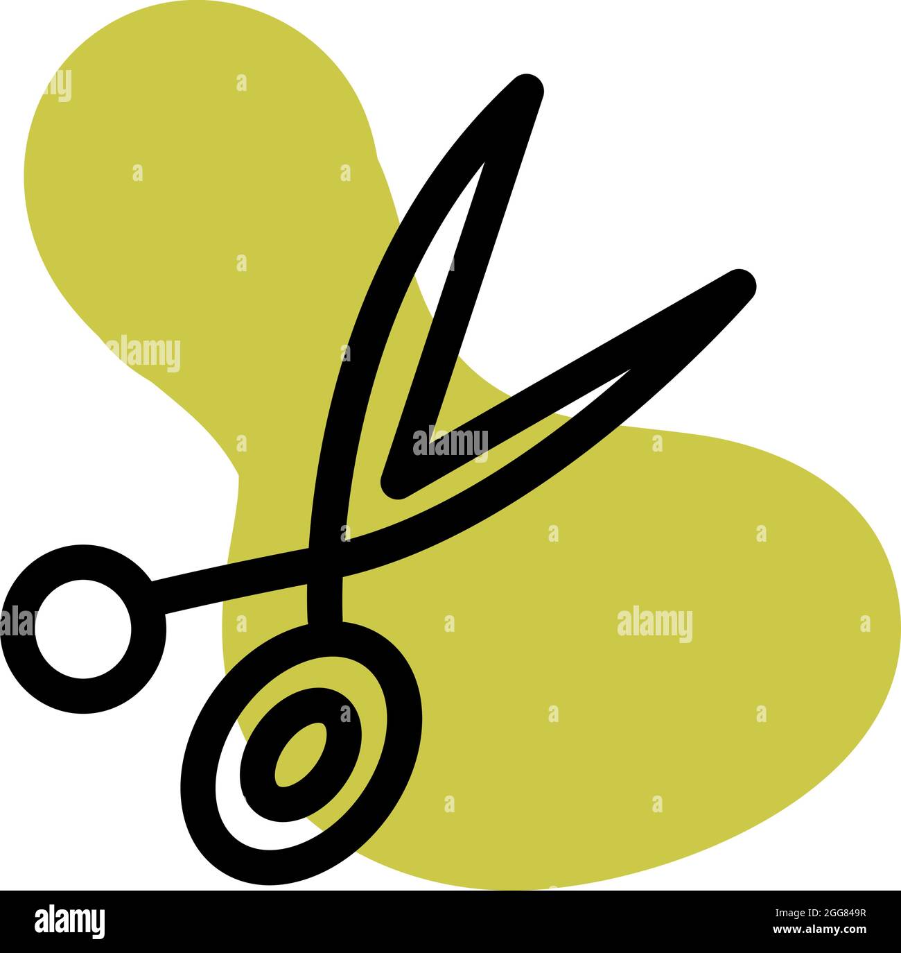 Sewing scissors, illustration, on a white background Stock Vector Image ...