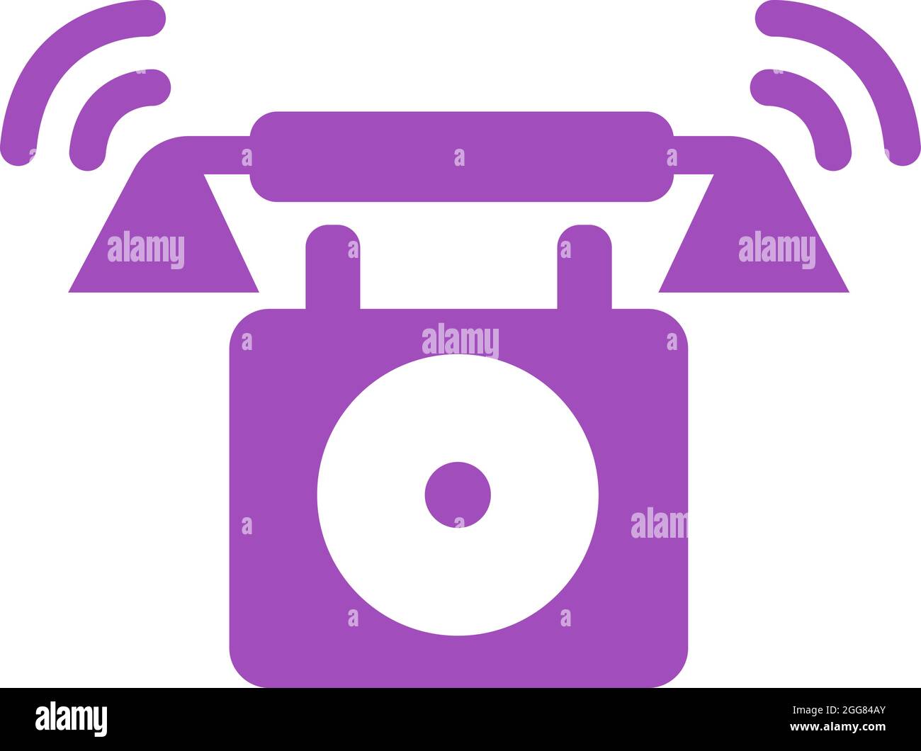 Retro phone ringing Stock Vector Images - Alamy