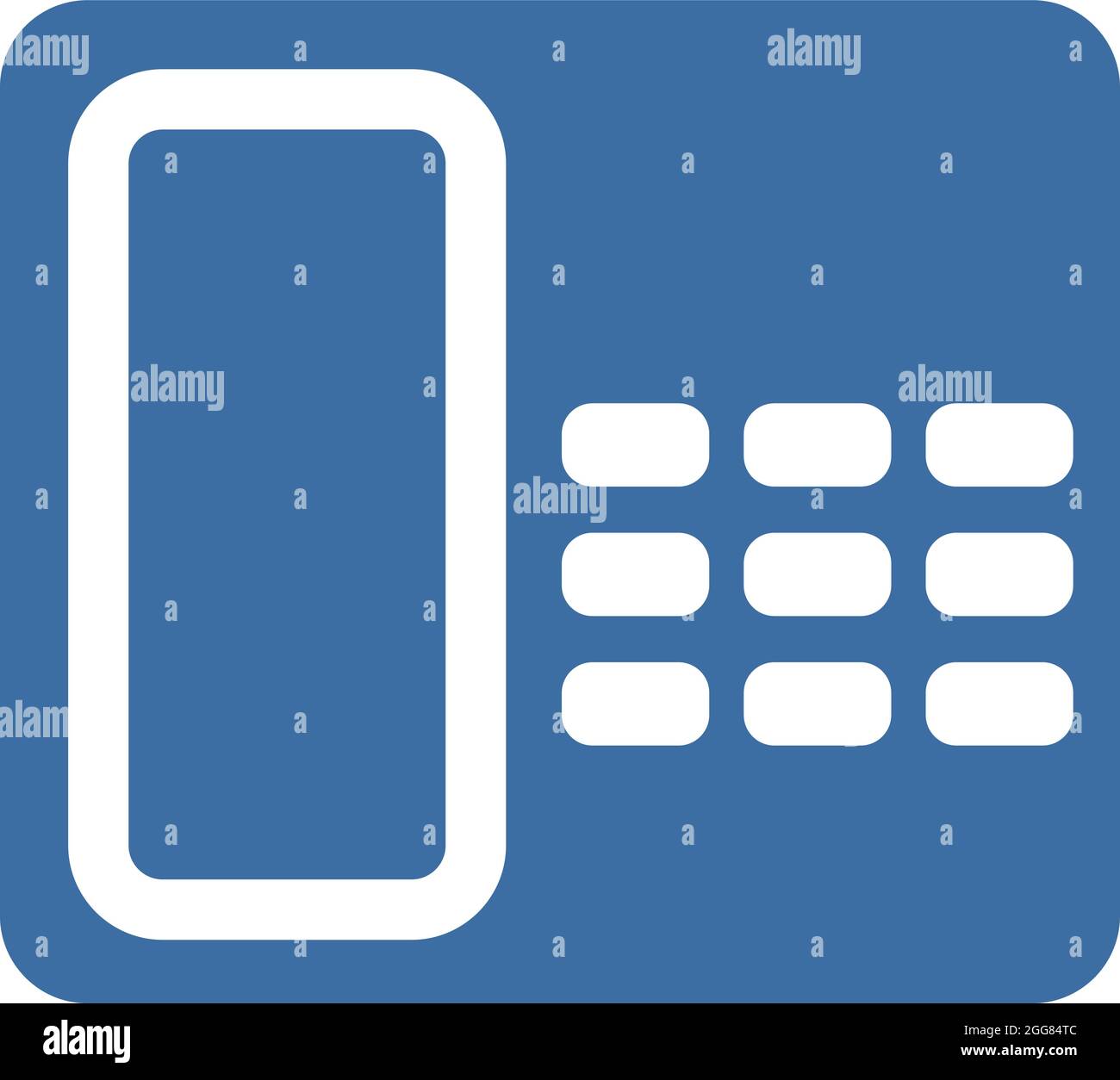 Phone on the base, illustration, on a white background Stock Vector ...