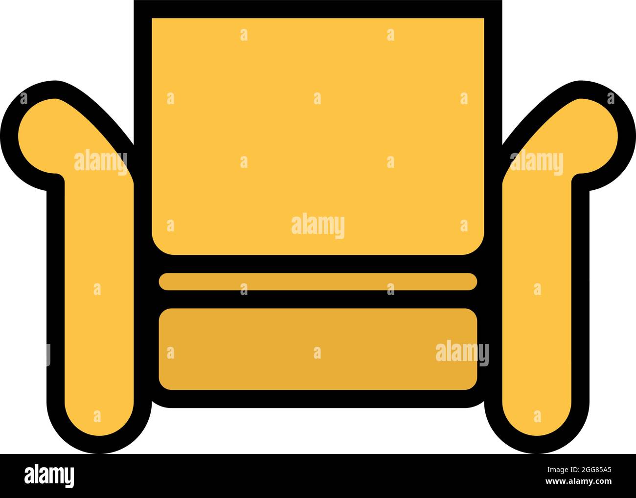 Recliner chair, illustration, on a white background Stock Vector Image ...