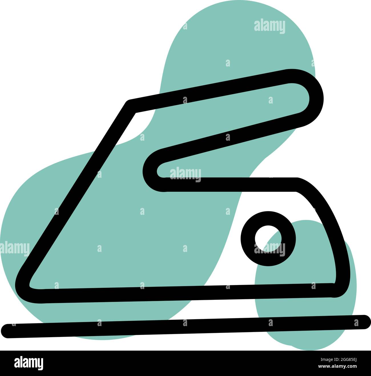 Sewing iron, illustration, on a white background Stock Vector Image ...