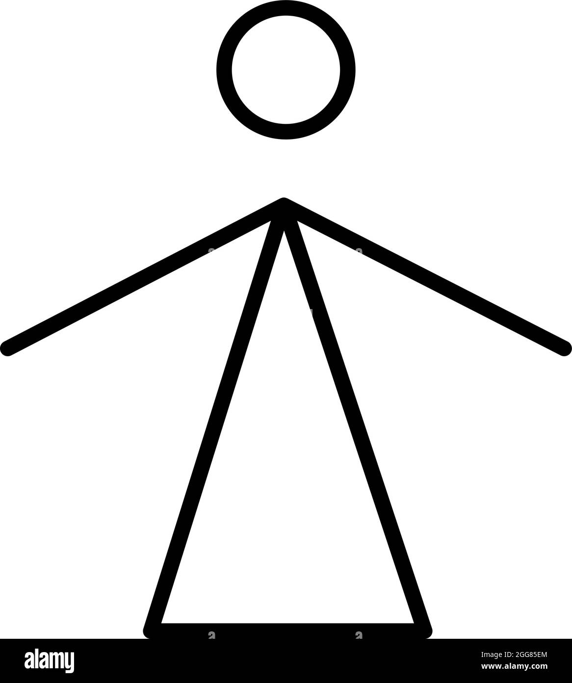 Female pictogram, illustration, on a white background Stock Vector ...