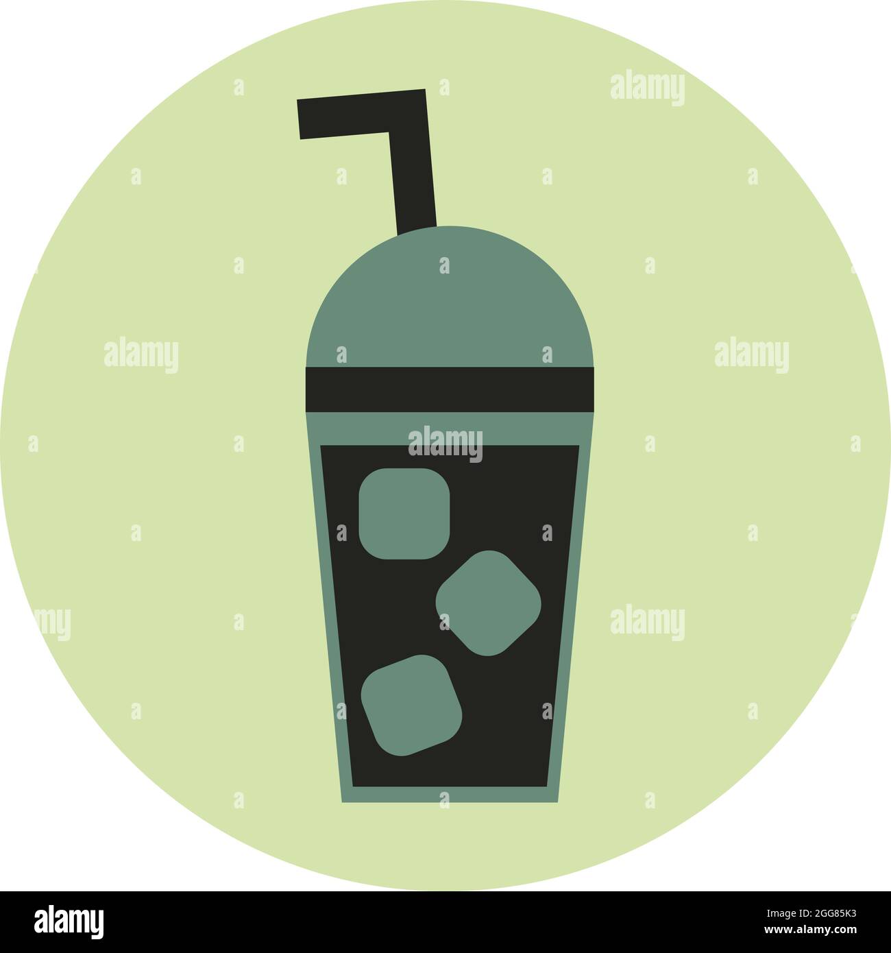 Iced tea, illustration, on a white background Stock Vector Image & Art ...