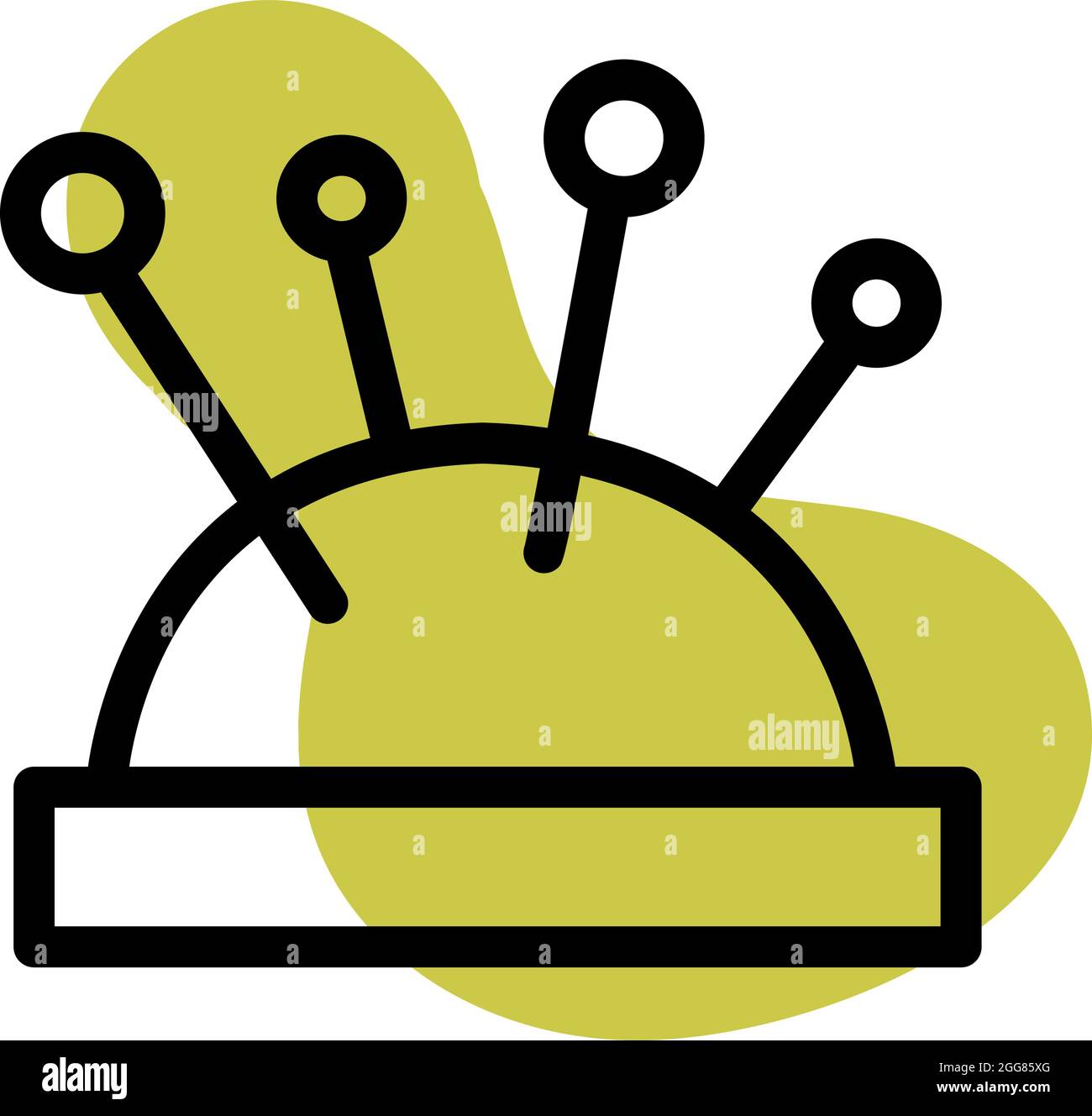 Sewing needles, illustration, on a white background Stock Vector Image ...