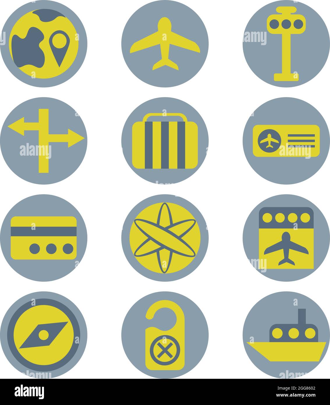 Travel icons collection hi-res stock photography and images - Alamy