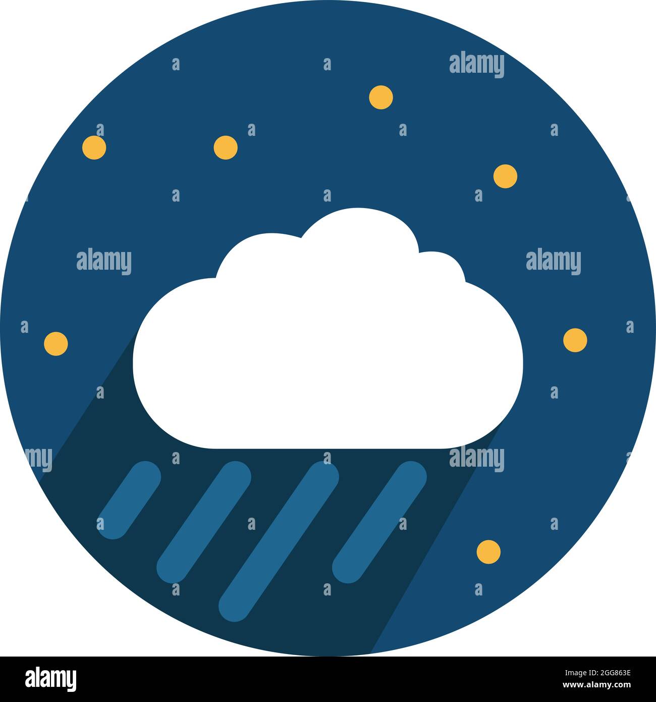 Heavy rain on sky Stock Vector Images - Alamy