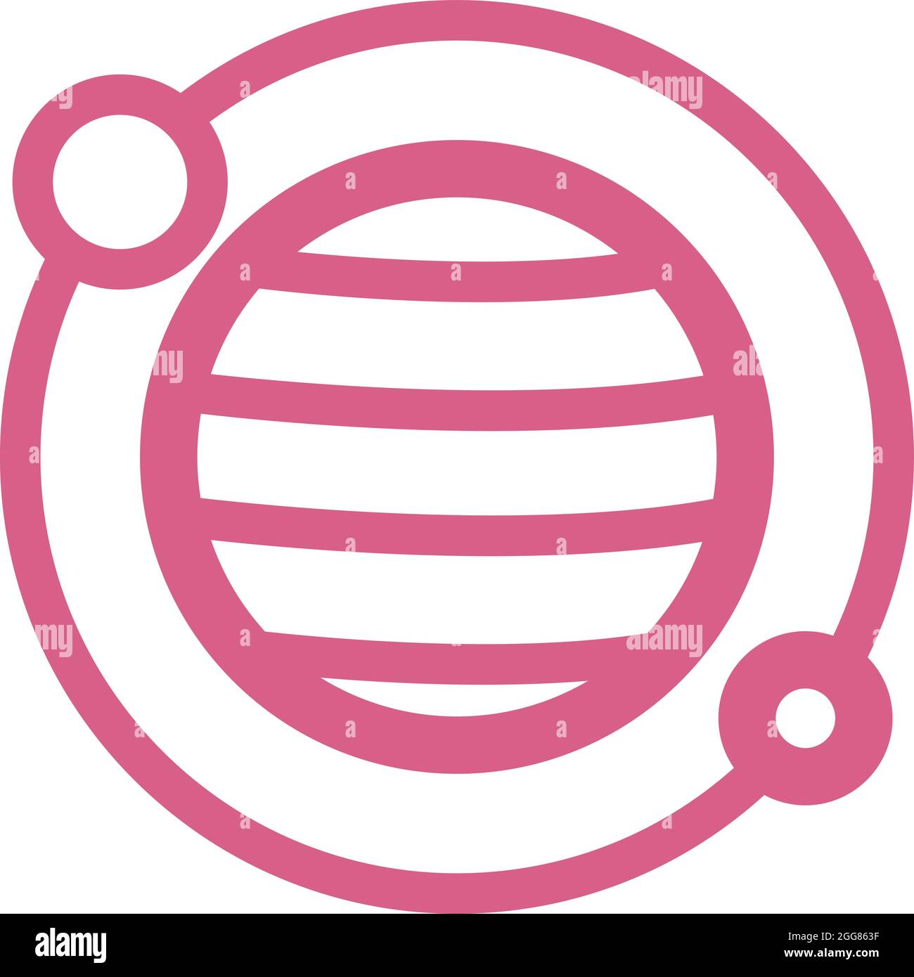 Planets orbit, illustration, on a white background Stock Vector Image ...