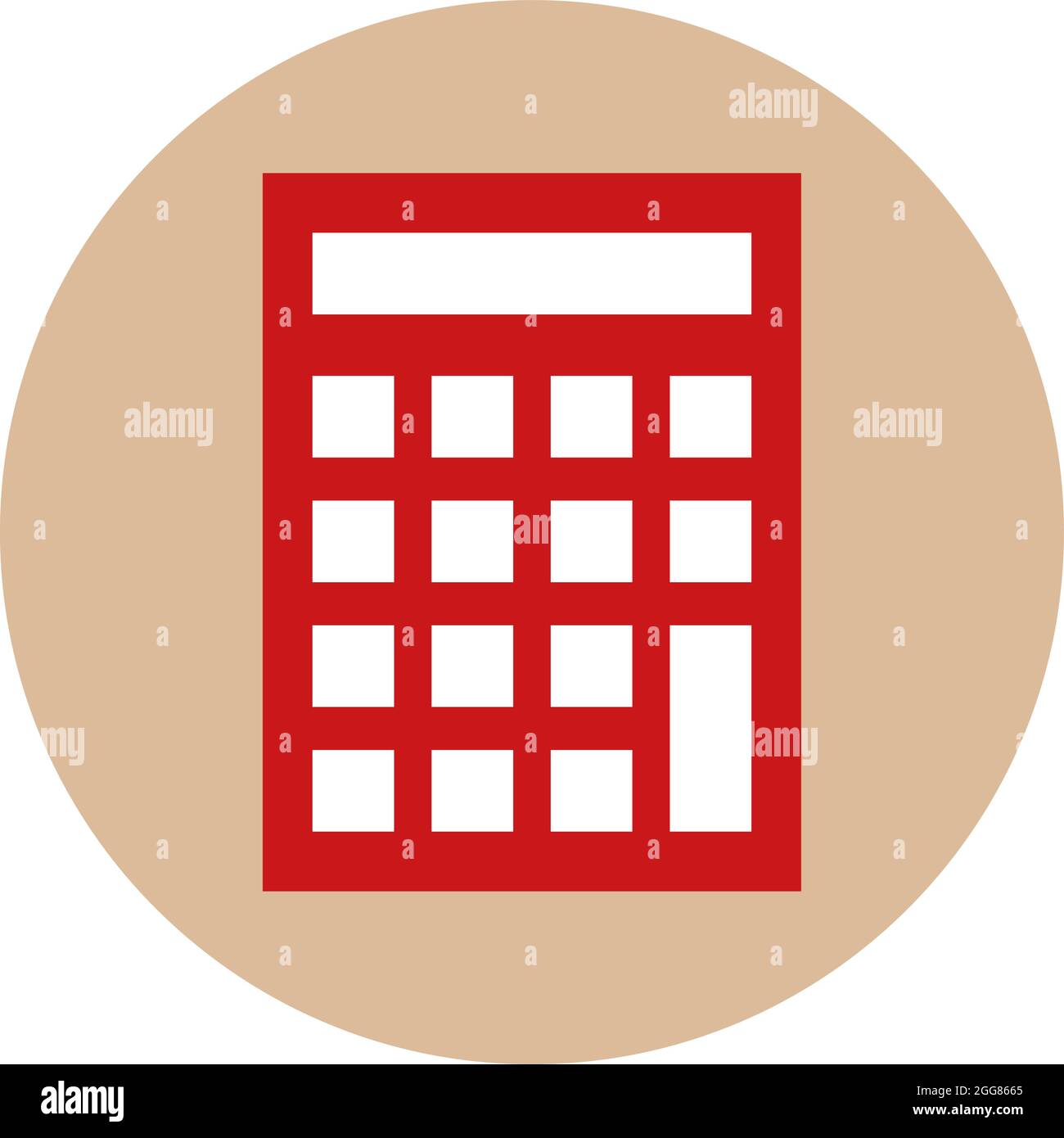 Red calculator Stock Vector Images - Alamy