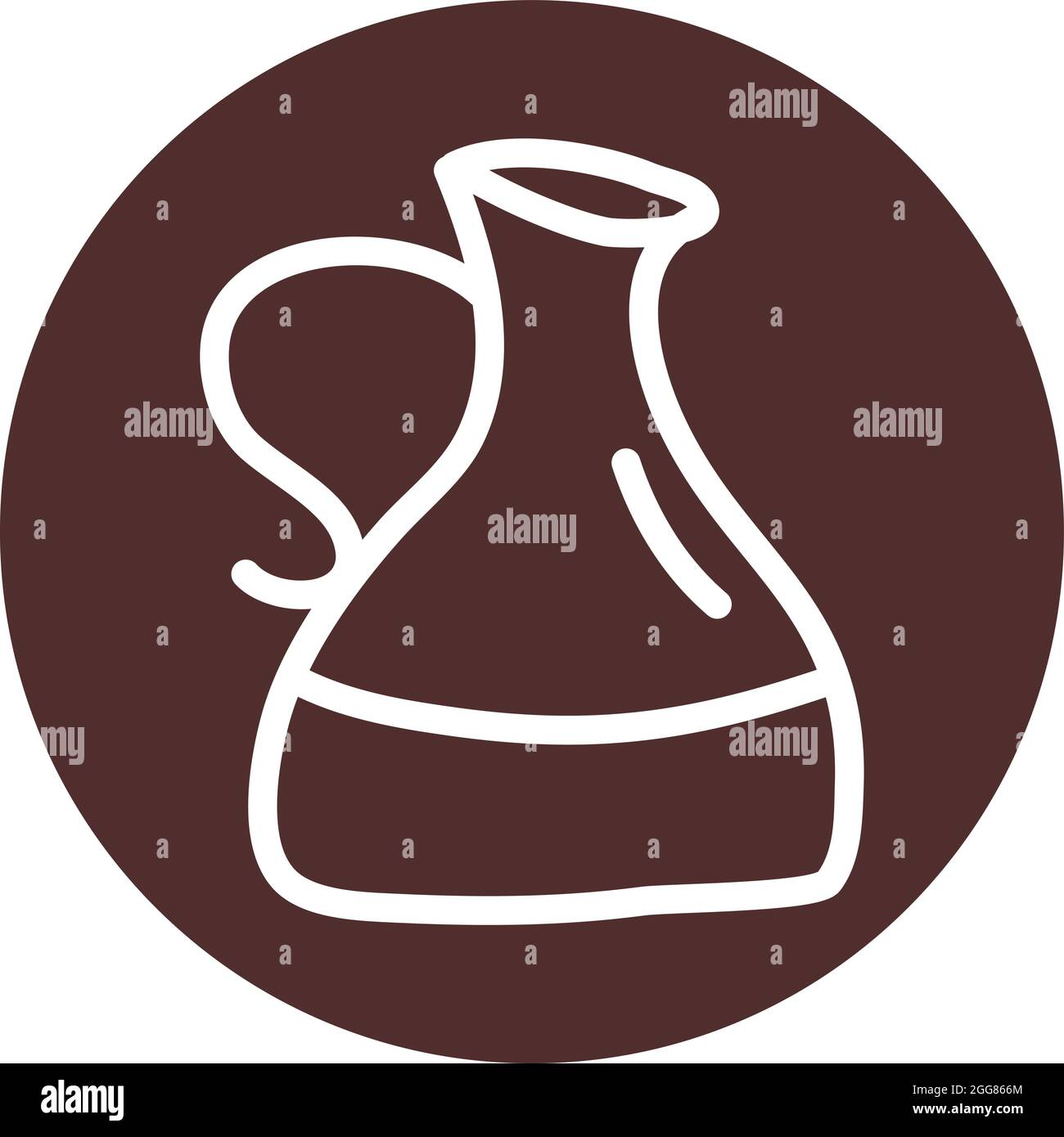 Clay kettle cup Stock Vector Images - Alamy