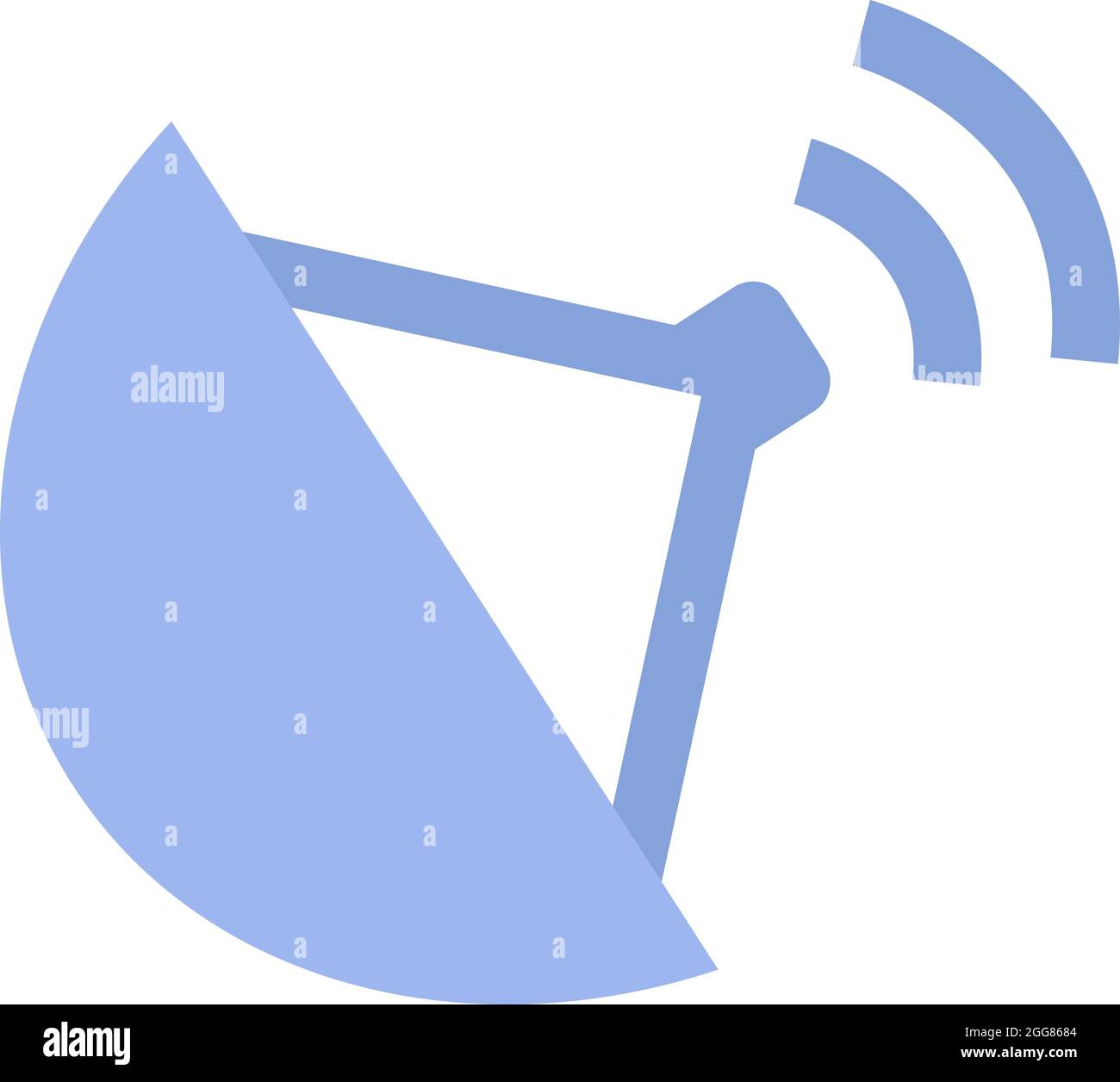 Television antenna, illustration, on a white background Stock Vector ...