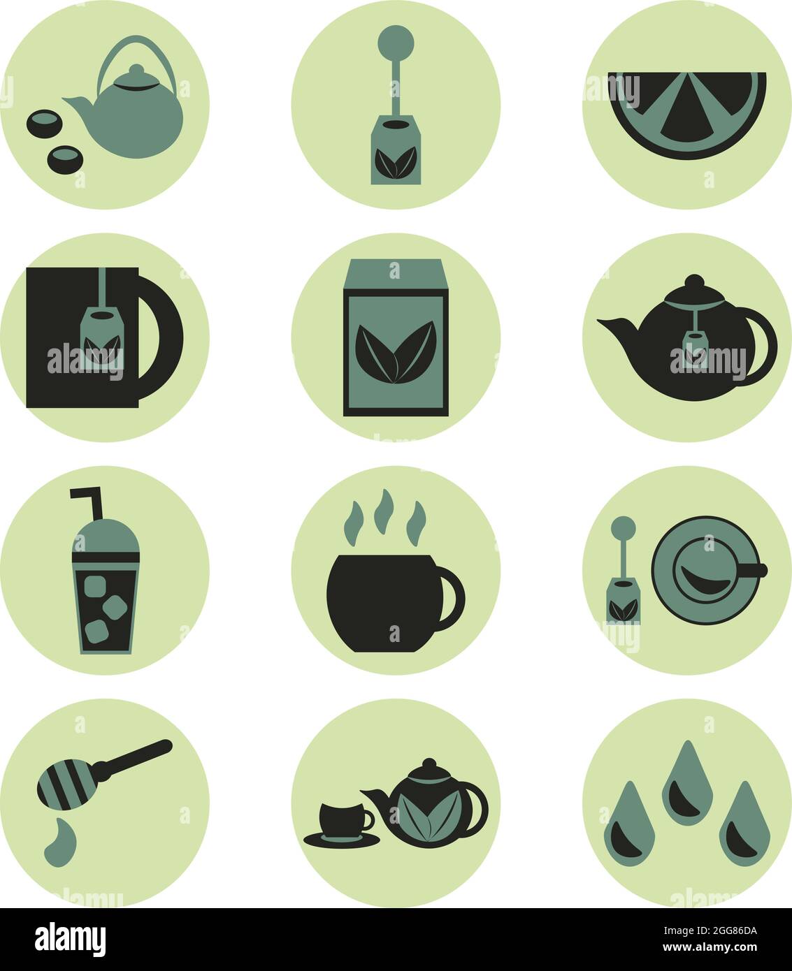 Coffee table tea pot Stock Vector Images - Alamy