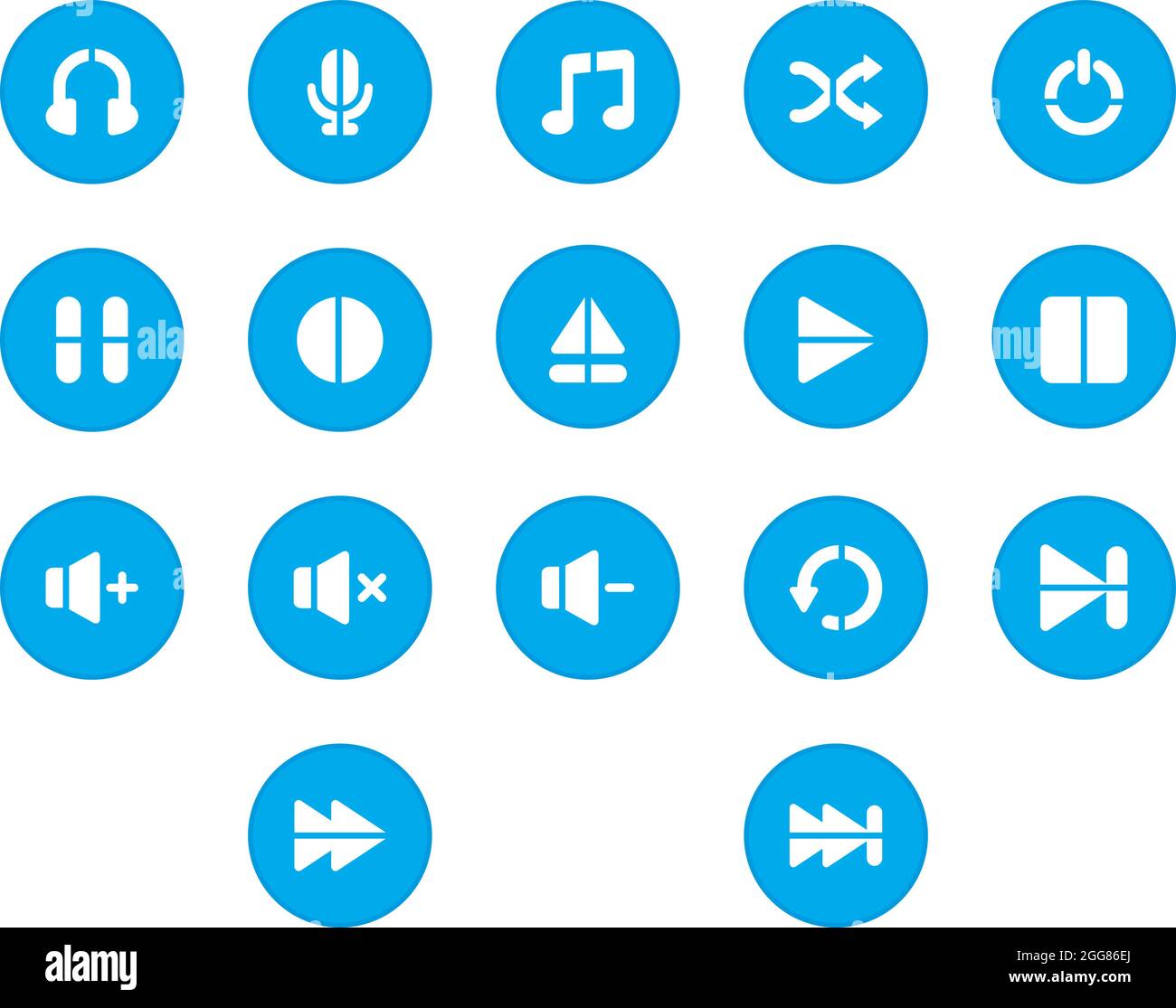 Listening to music, illustration, vector on a white background Stock ...