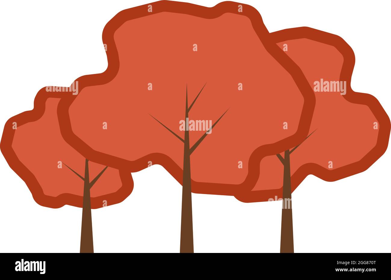 Clove tree, illustration, on a white background Stock Vector Image ...