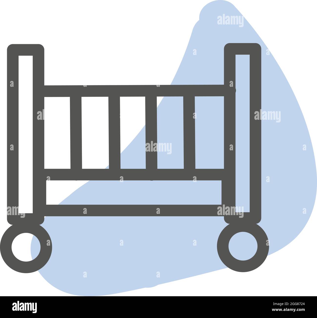 Baby crib Stock Vector Images - Alamy