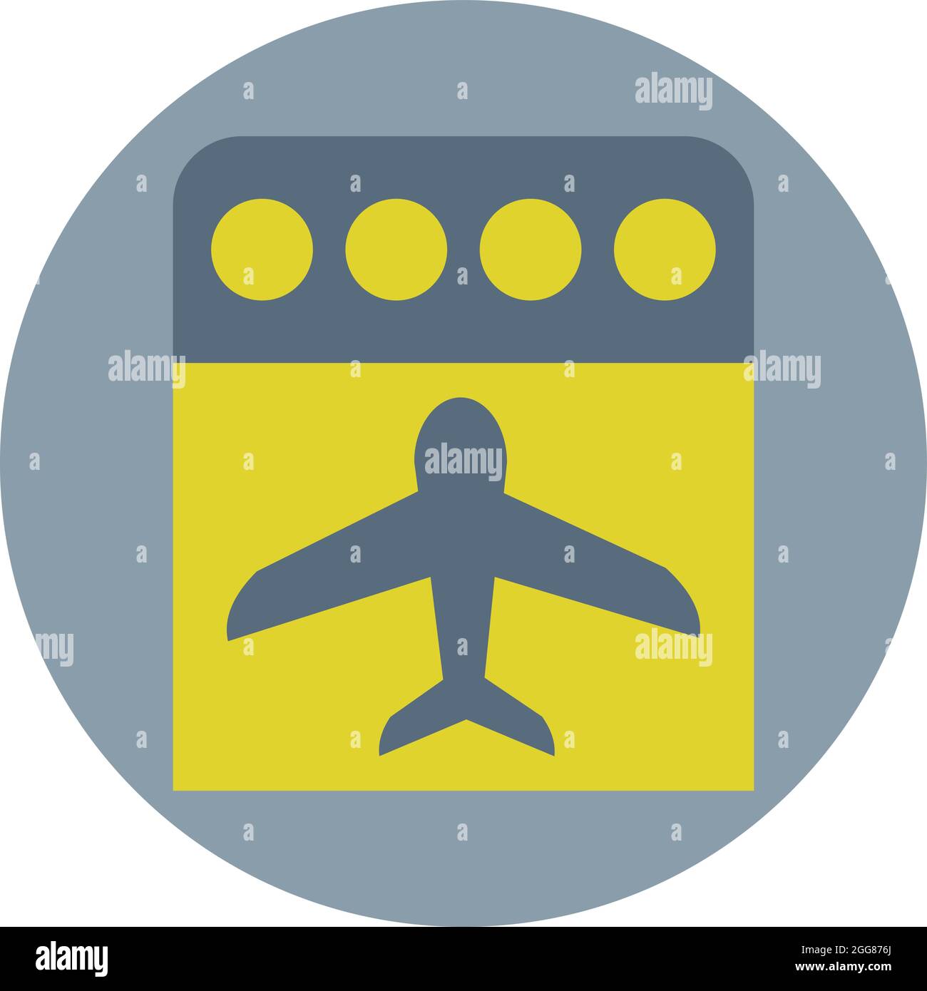 Flight schedule icon calendar Stock Vector Images - Alamy