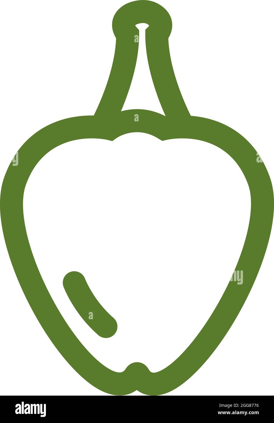 Green pepper Stock Vector Images - Alamy