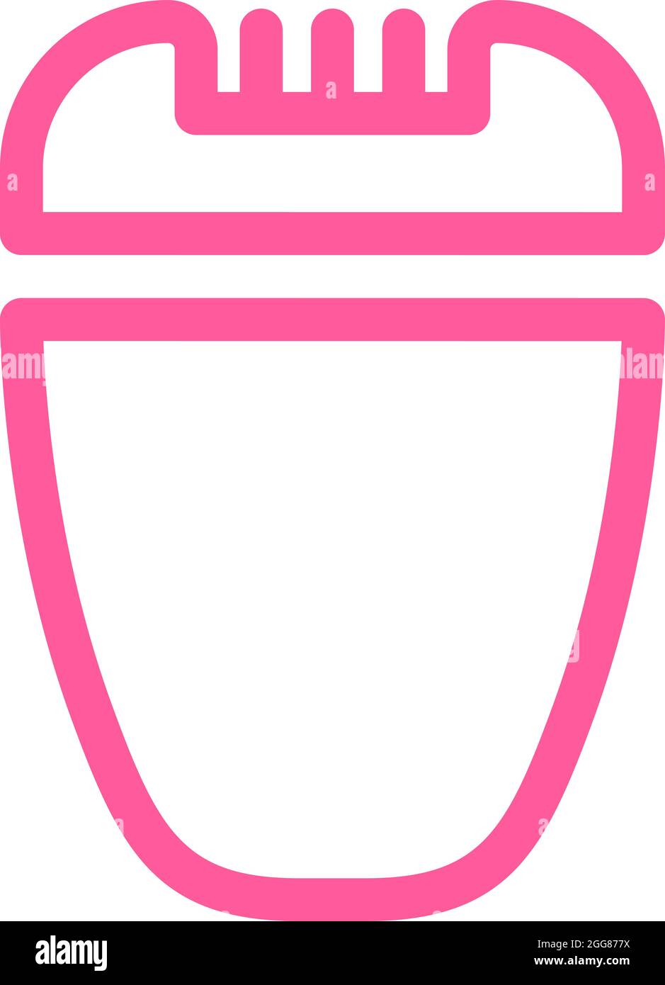 Pink electric razor, illustration, vector on a white background Stock ...