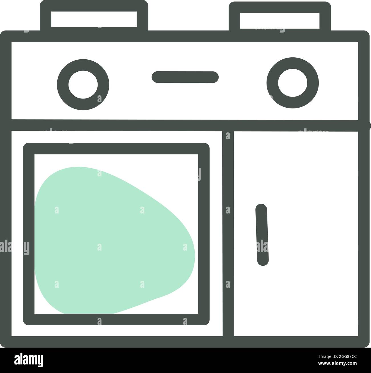 Realistic stove steel oven Stock Vector Images - Alamy
