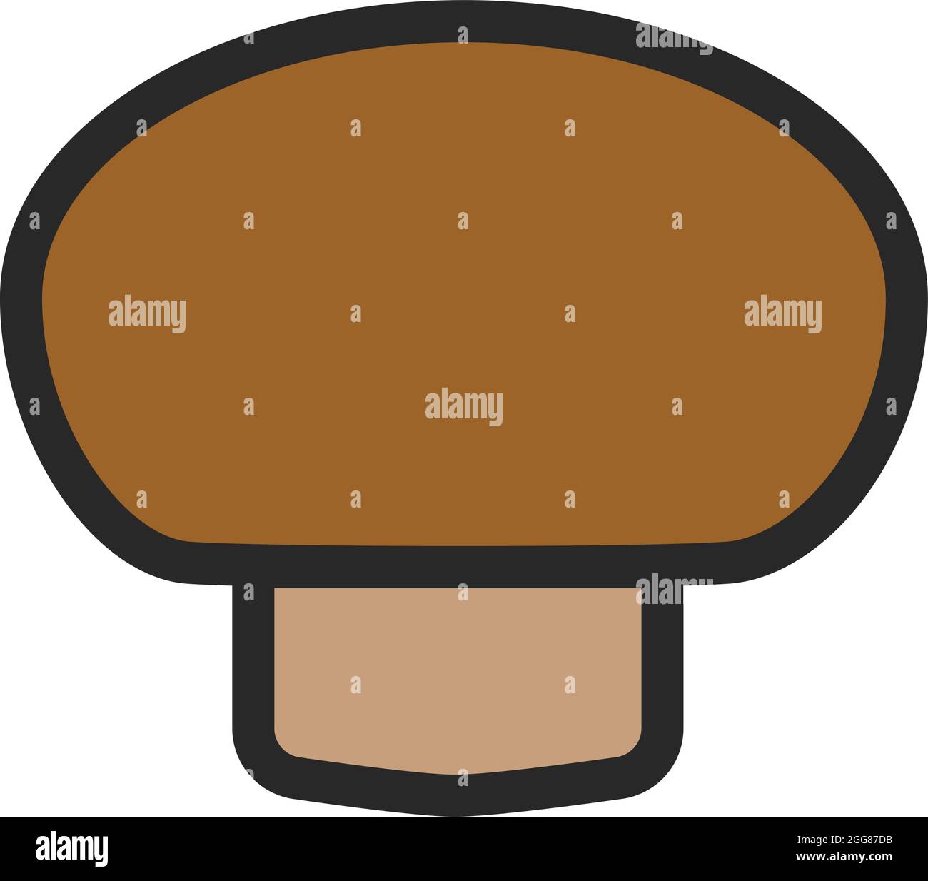 Champignon mushroom on white Stock Vector Images - Alamy