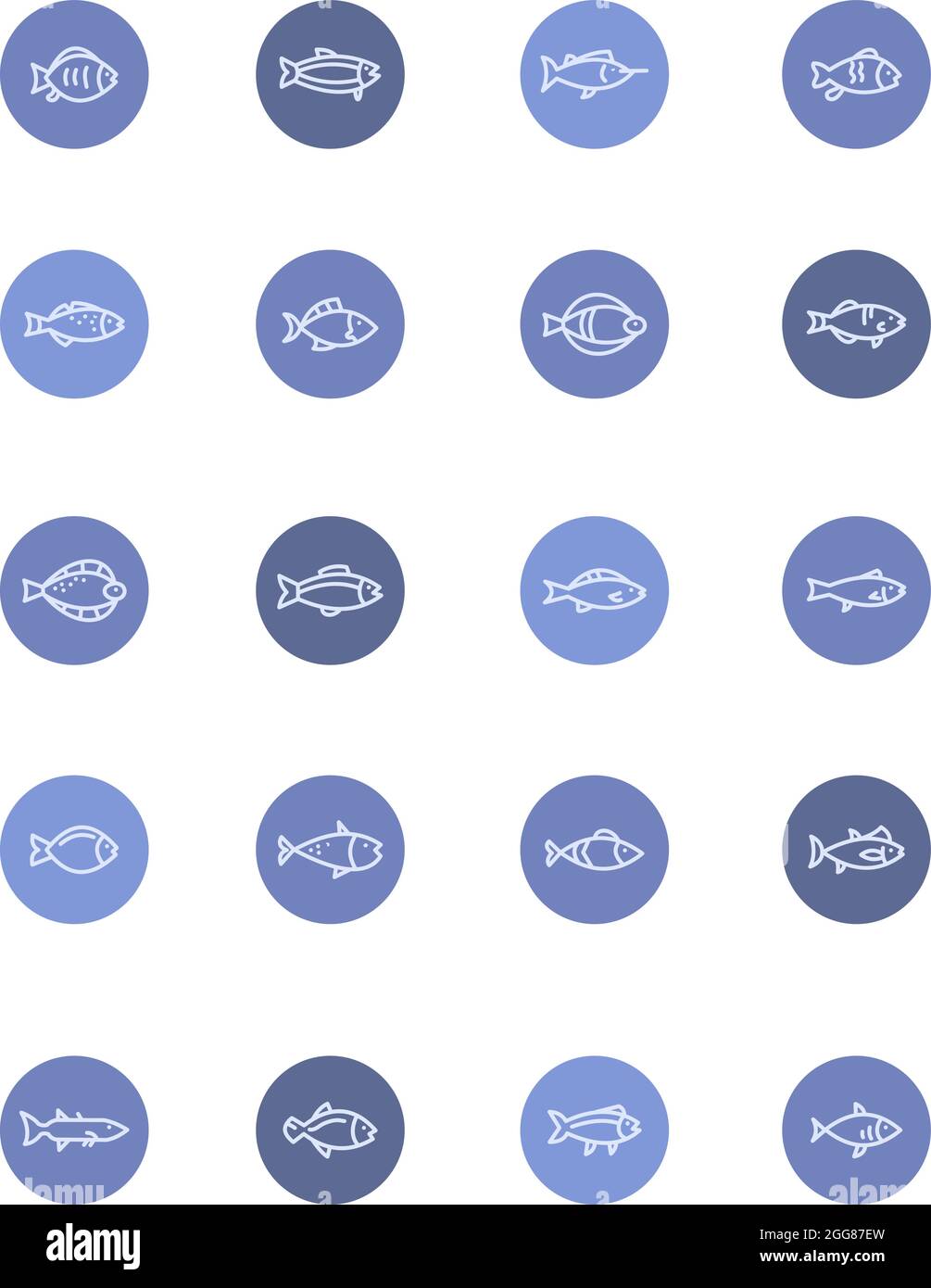 Ocean fish, illustration, vector on a white background Stock Vector ...