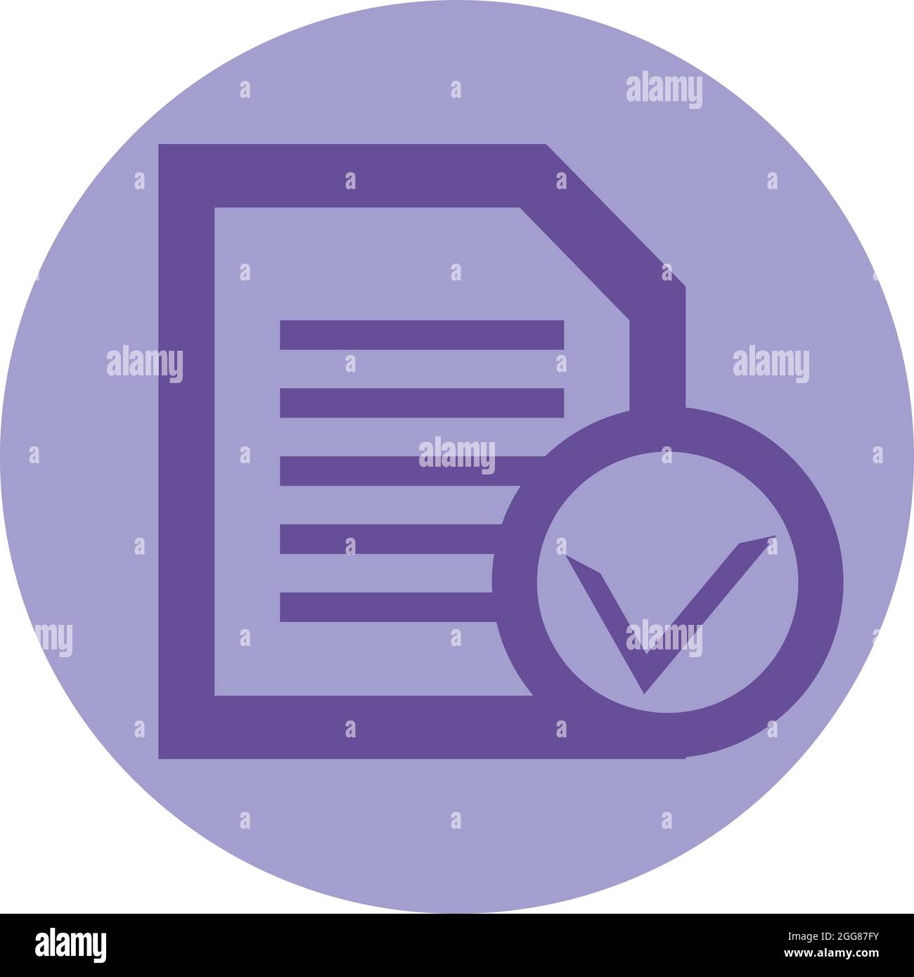 Approved document, illustration, on a white background Stock Vector ...