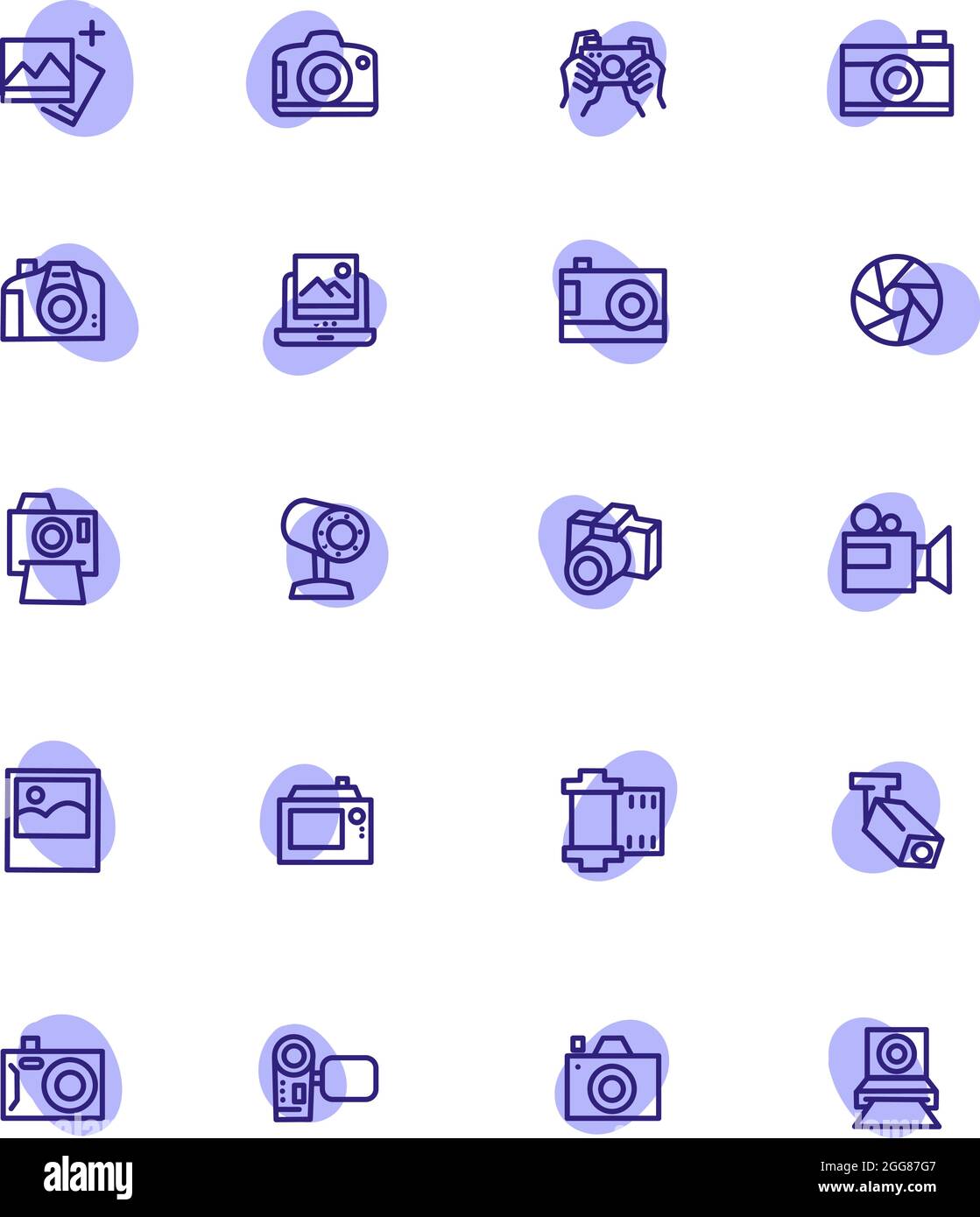Photo technology, illustration, vector on a white background Stock ...