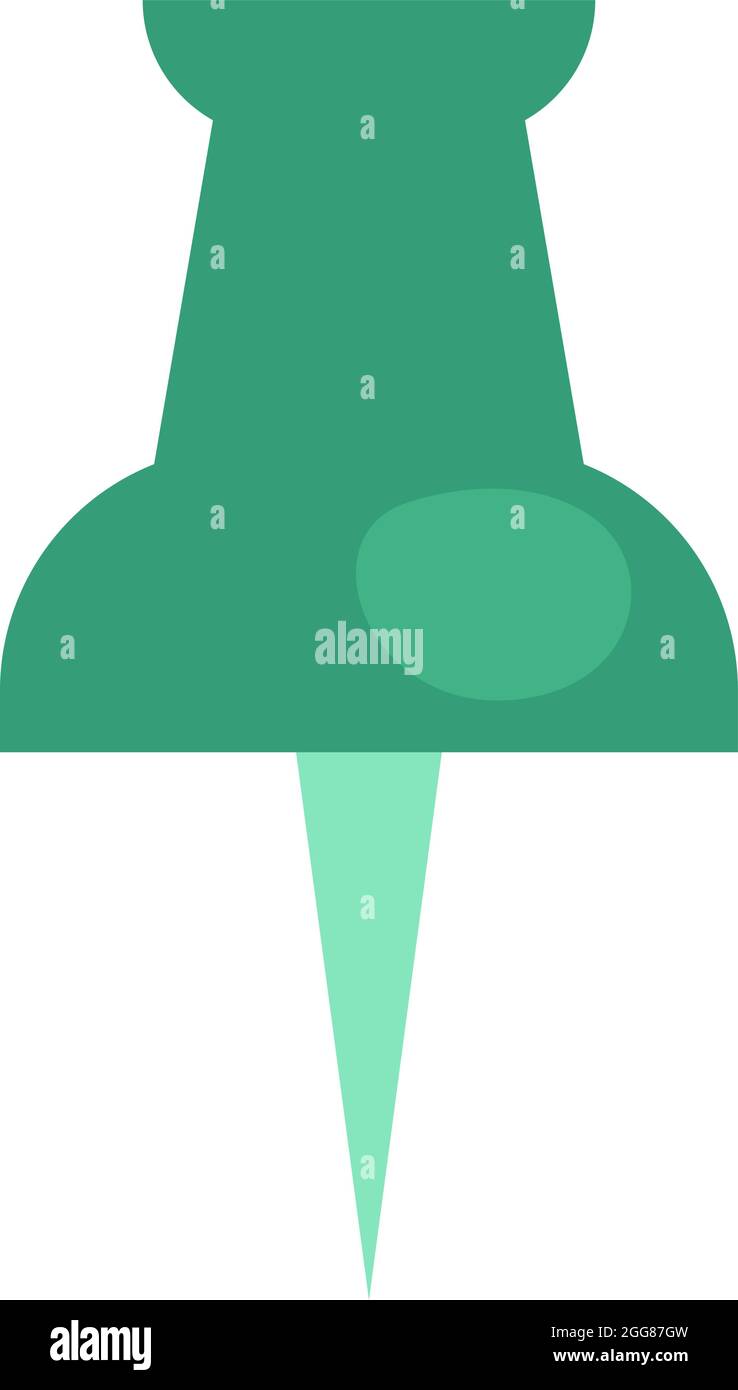 Blank green round pin Stock Vector Images - Alamy