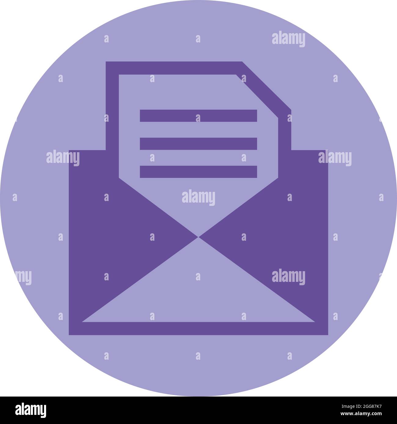 Open letter, illustration, on a white background Stock Vector Image ...