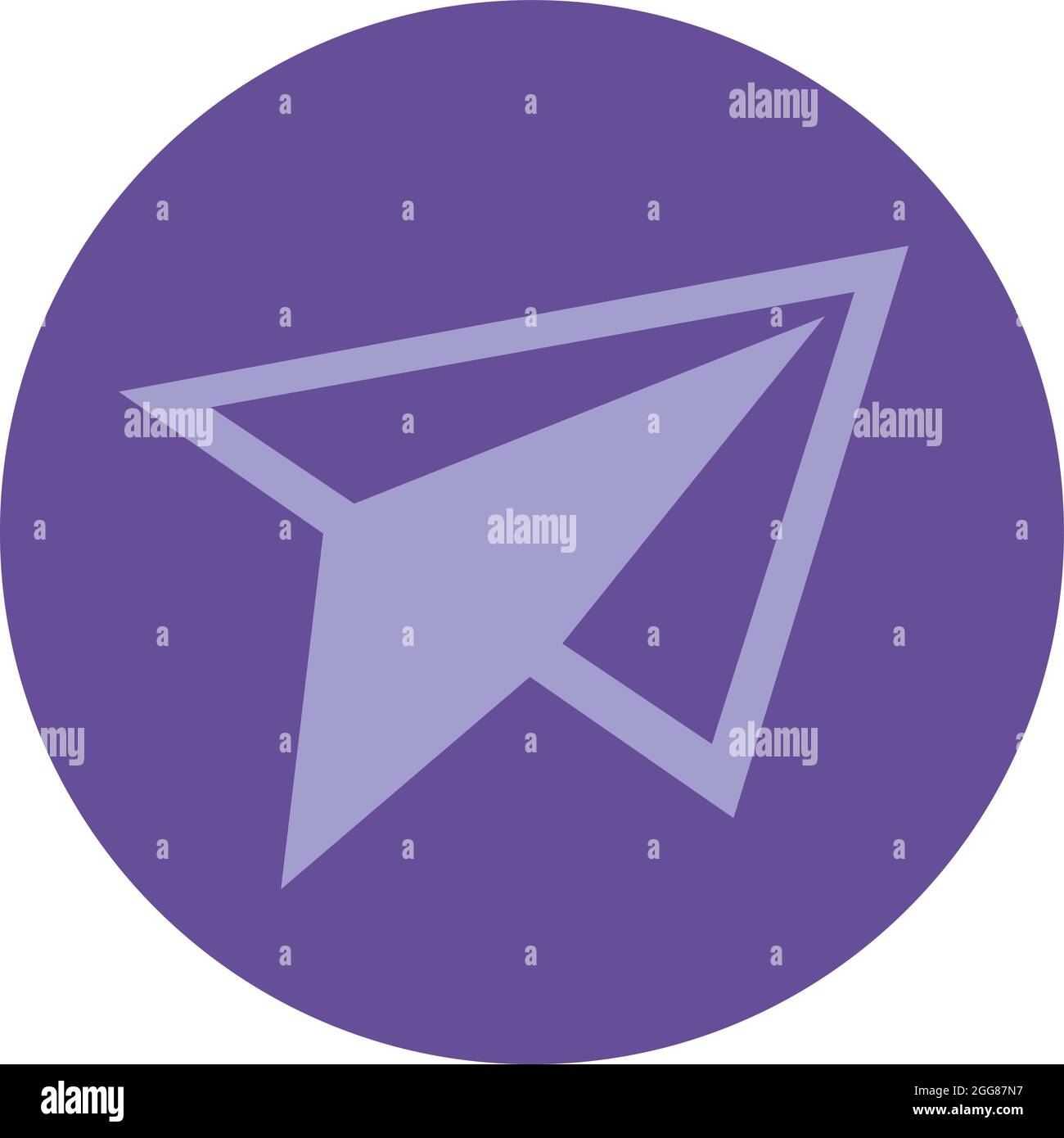 Telegram icon vector vectors hi-res stock photography and images - Alamy