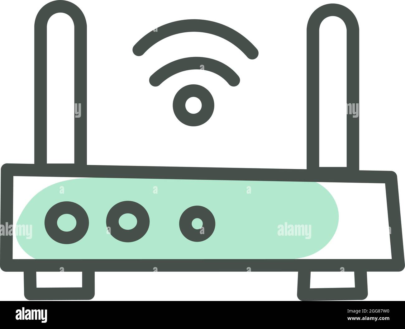 Wifi router, illustration, vector on a white background Stock Vector ...