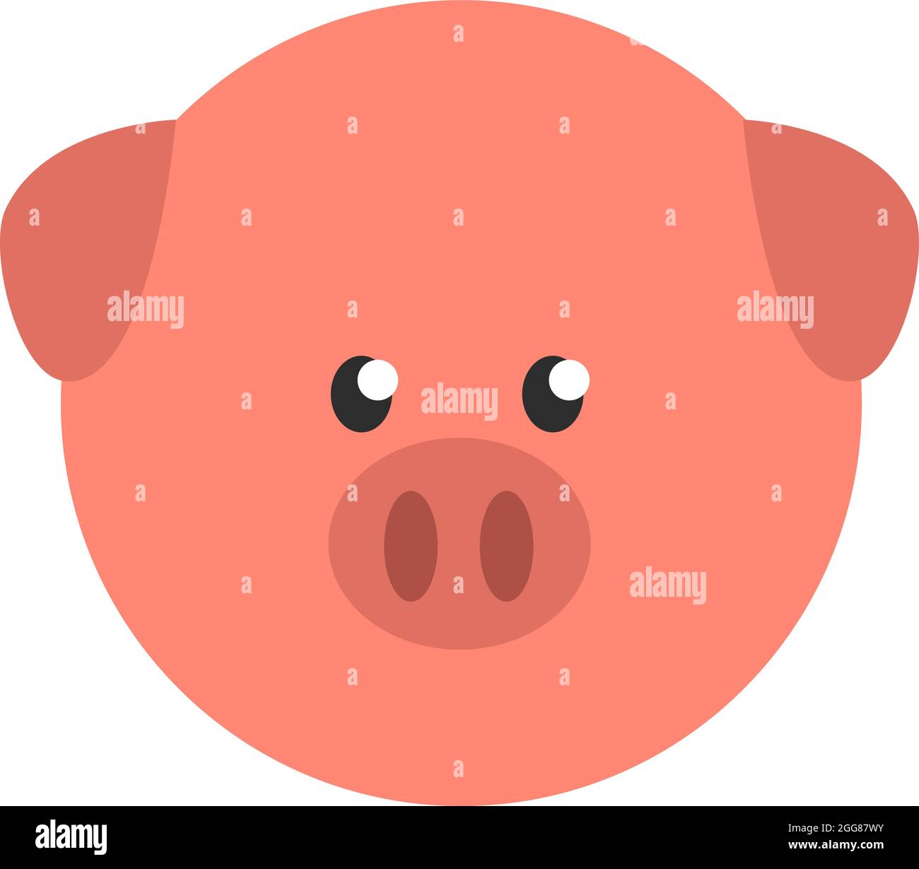 Pig head illustration hi-res stock photography and images - Alamy