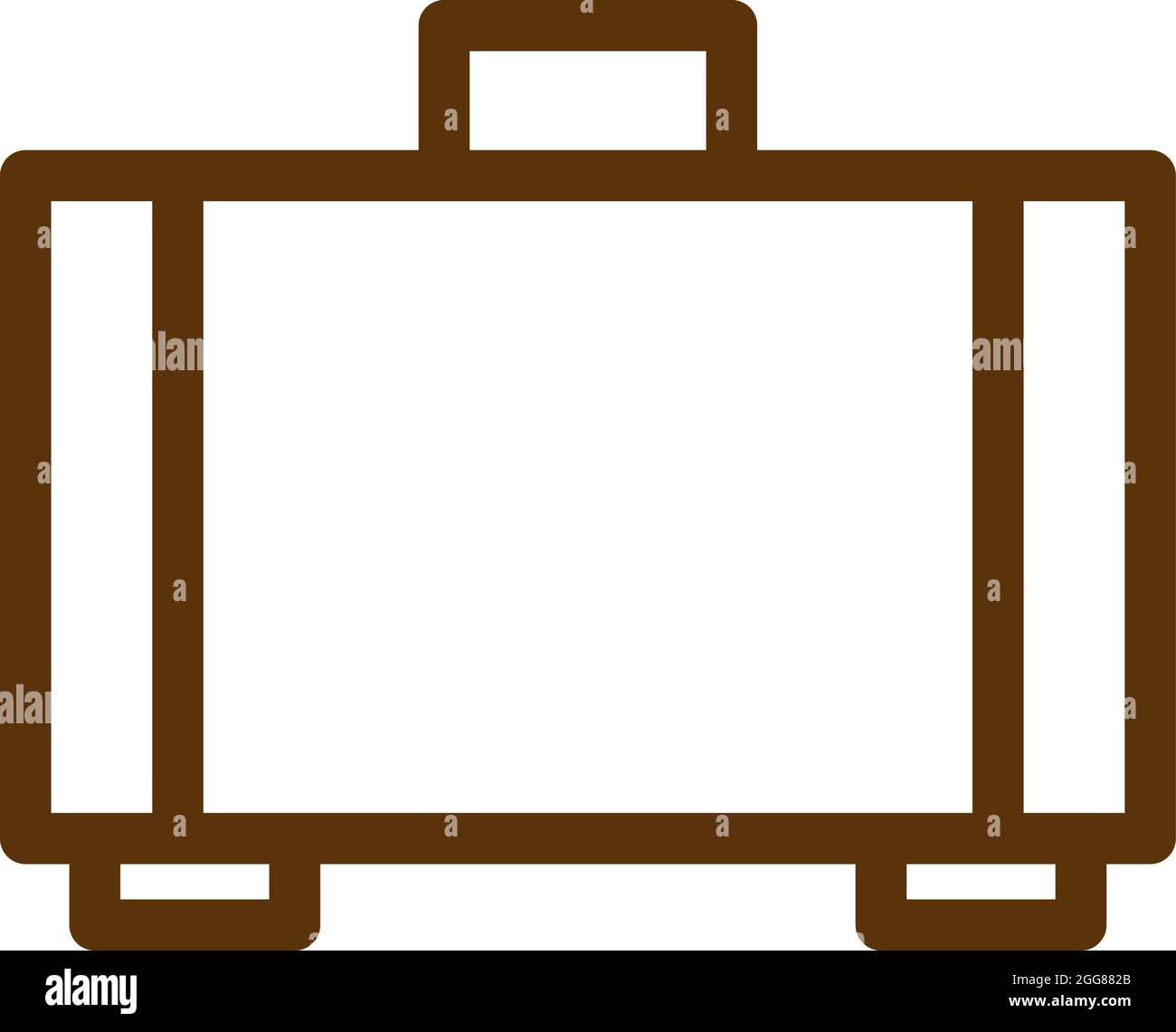 Leather briefcase vector Cut Out Stock Images & Pictures - Alamy